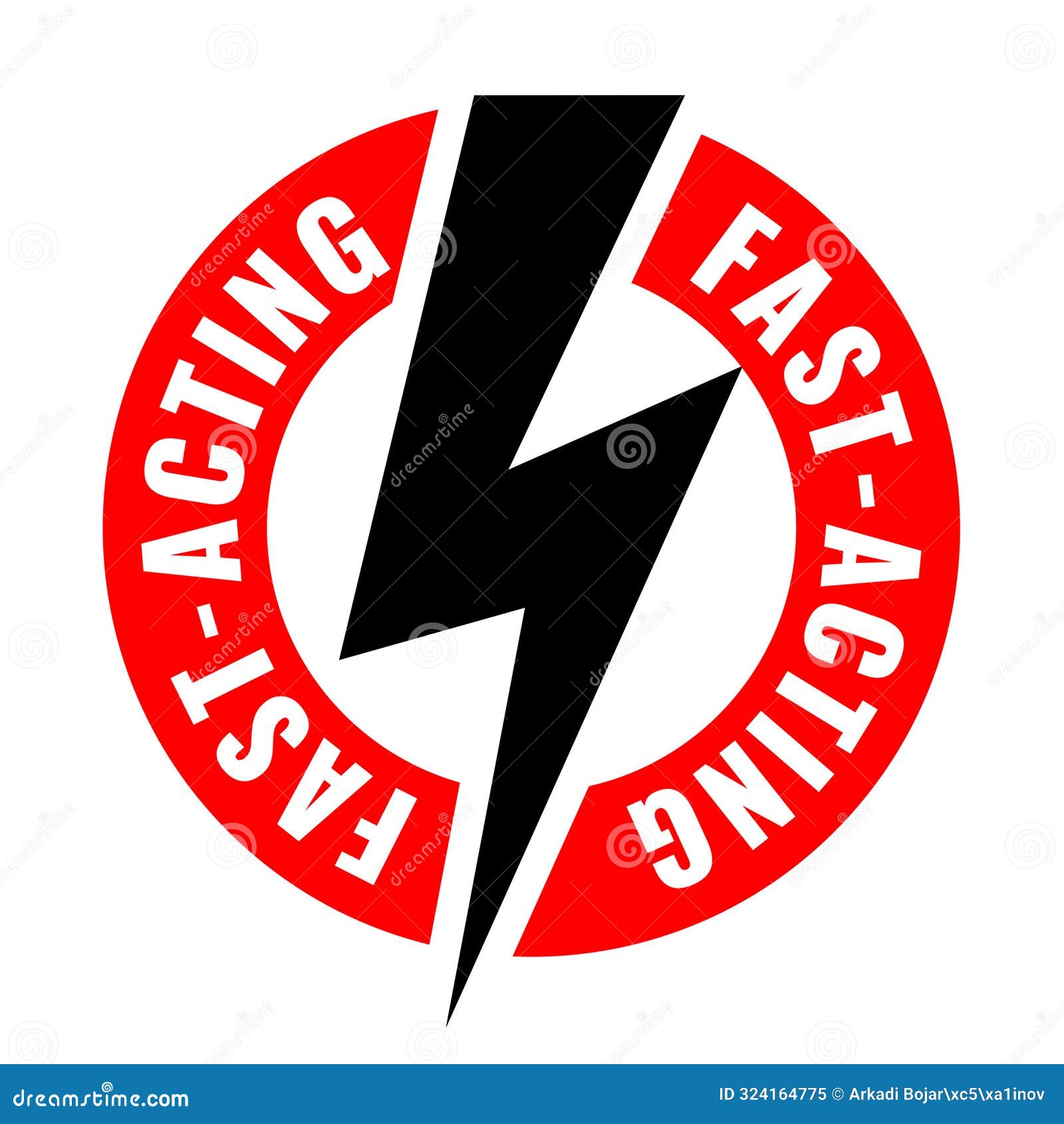Fast acting vector icon stock vector. Illustration of ache - 324164775