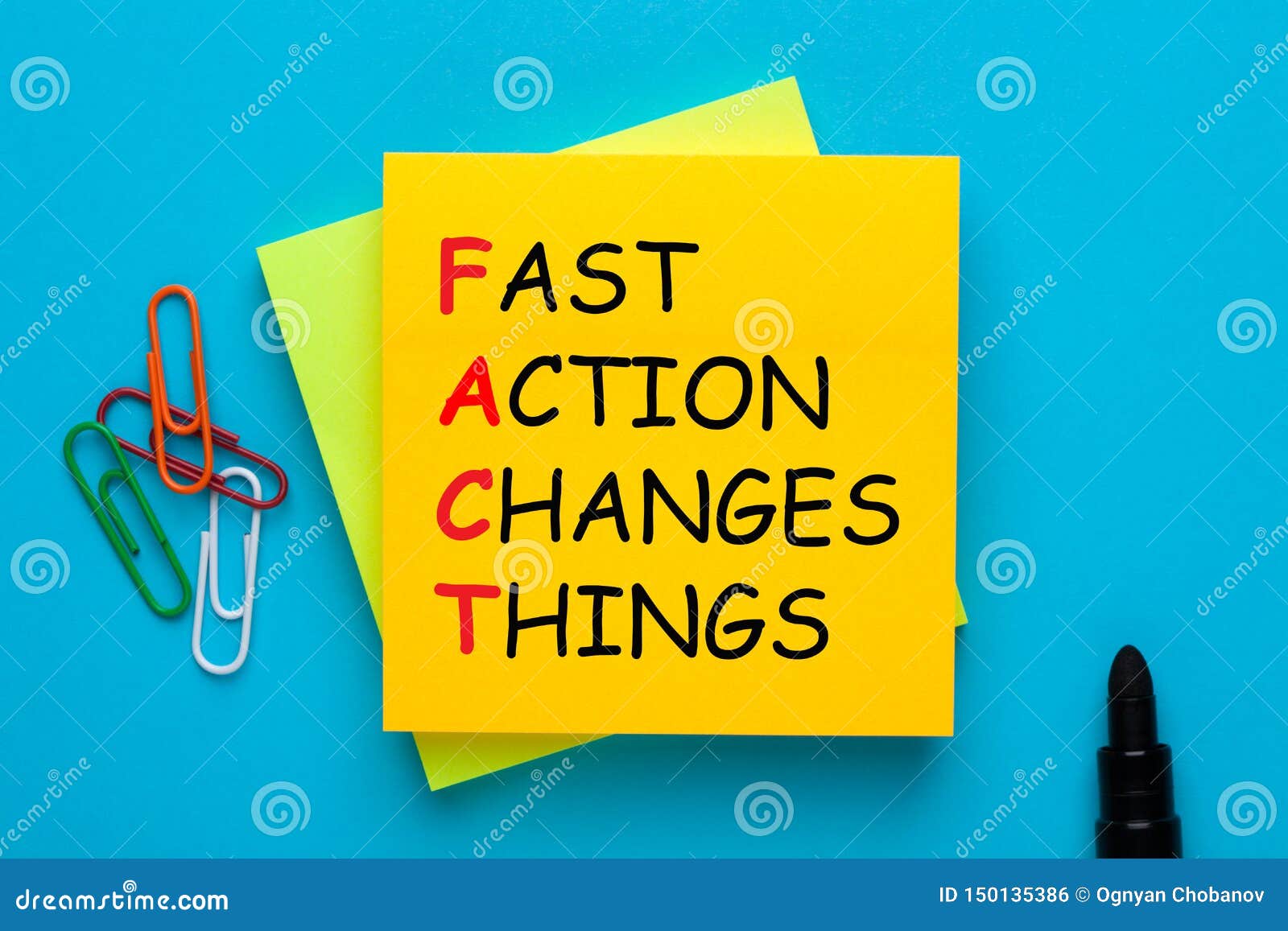 Fast Action Changes Things stock photo. Image of problem - 150135386