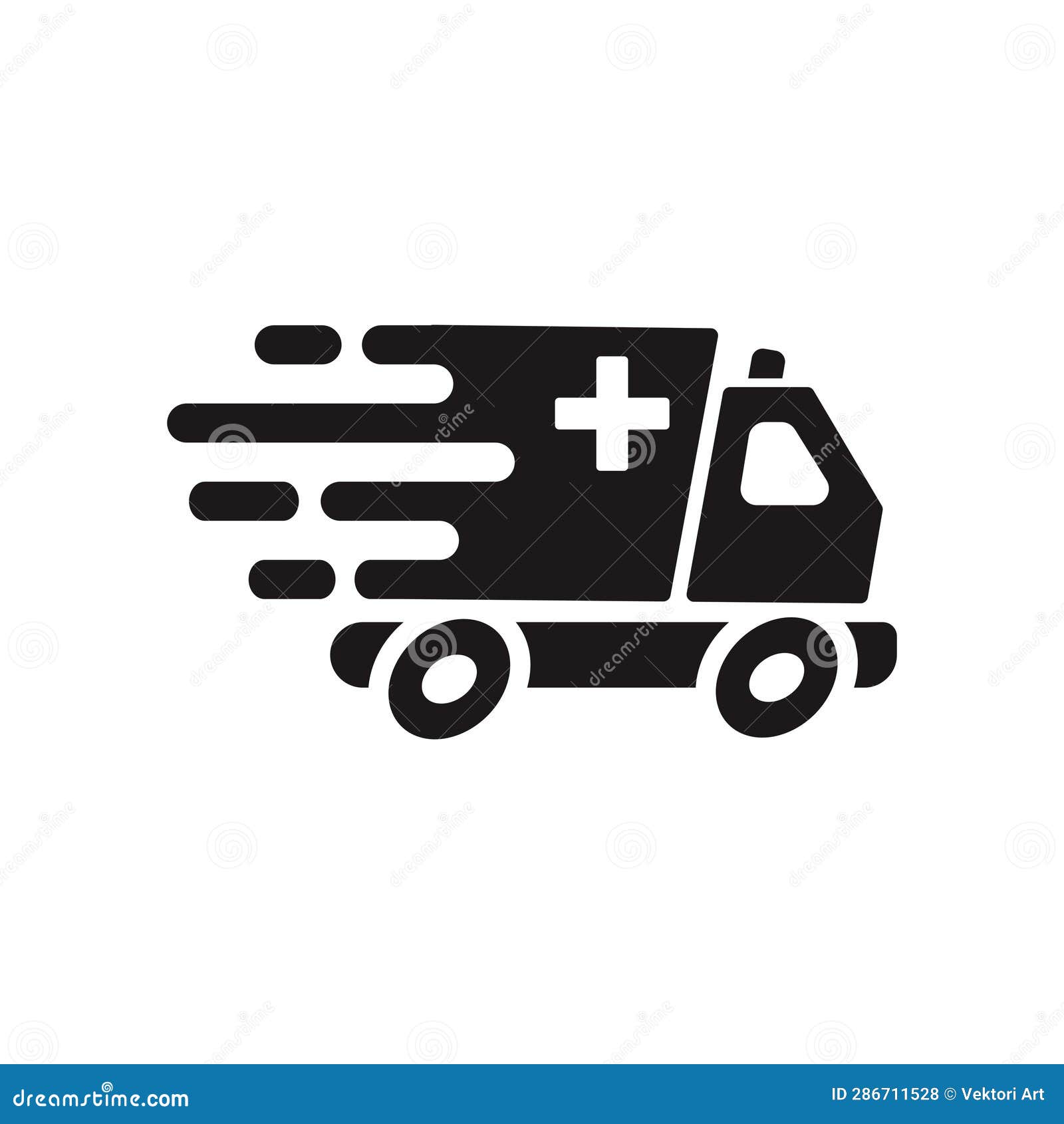 Fast Ambulance Car Emergency Icon Vektor Stock Illustration ...
