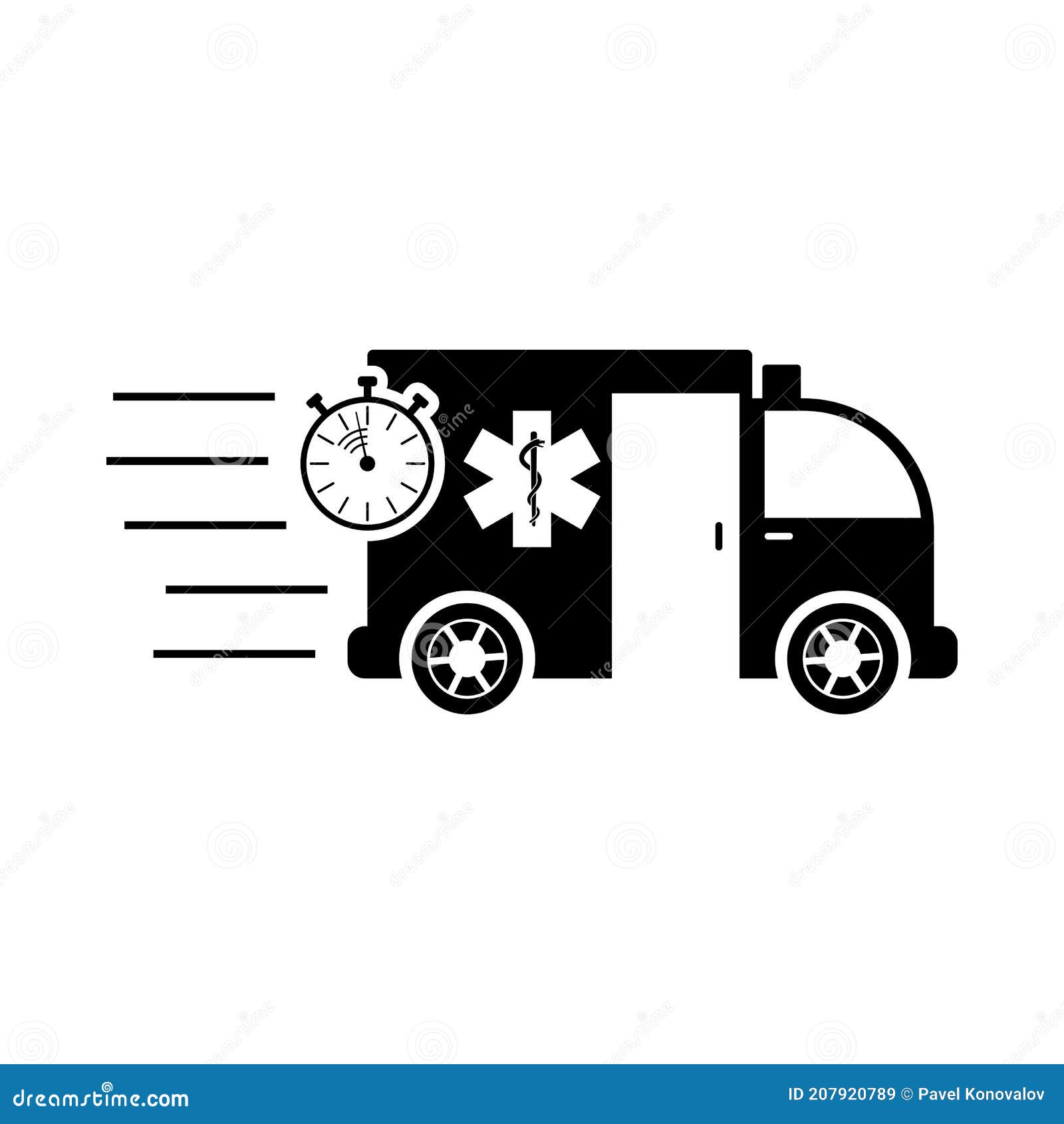Fast Ambulance Car Icon stock vector. Illustration of healthcare ...