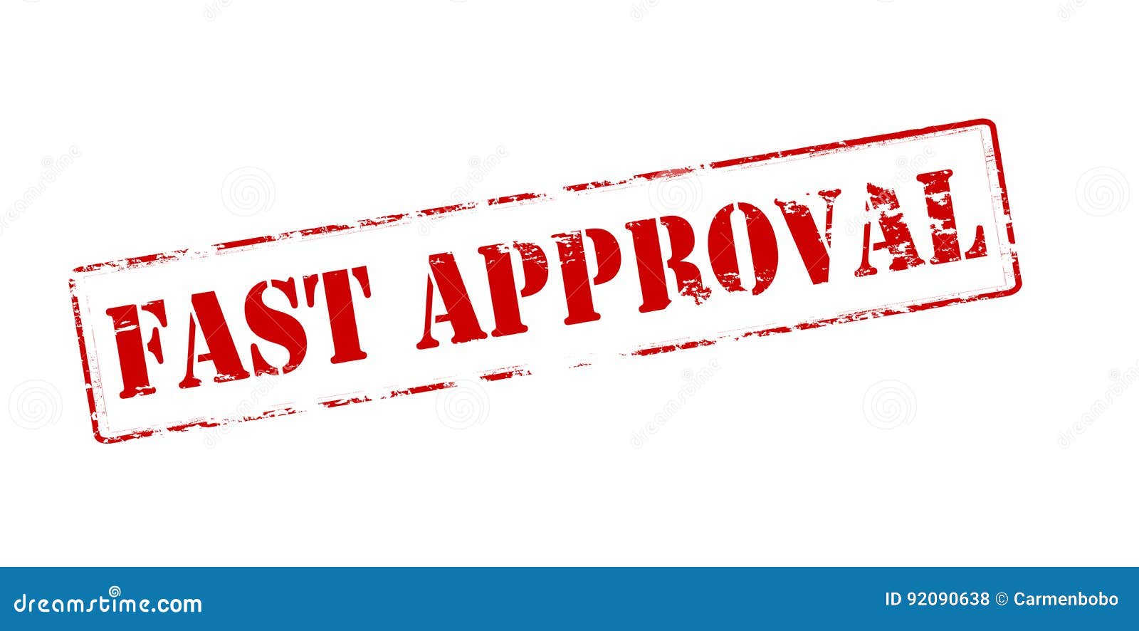 Fast approval stock illustration. Illustration of express - 92090638