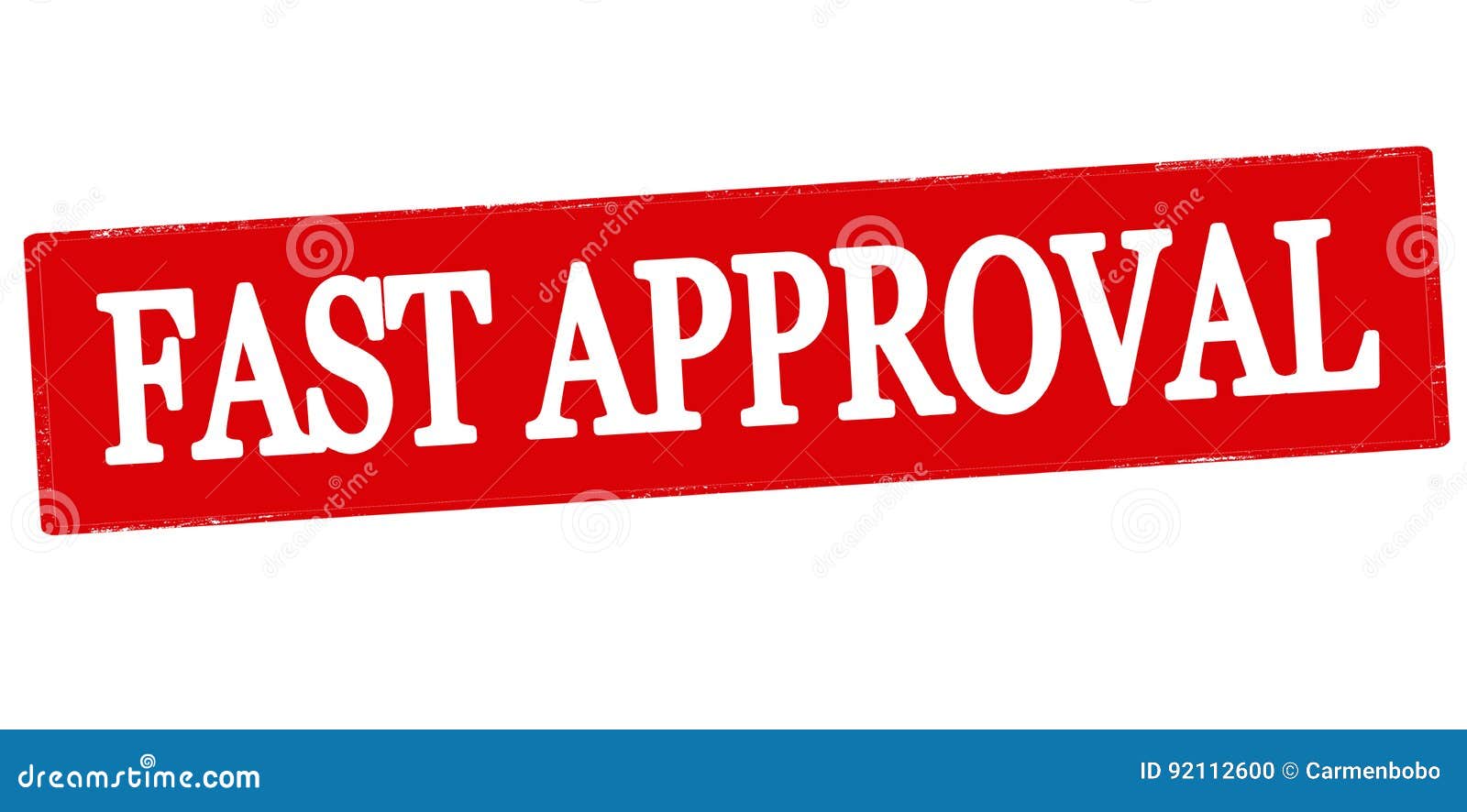 Fast approval stock illustration. Illustration of rectangular - 92112600