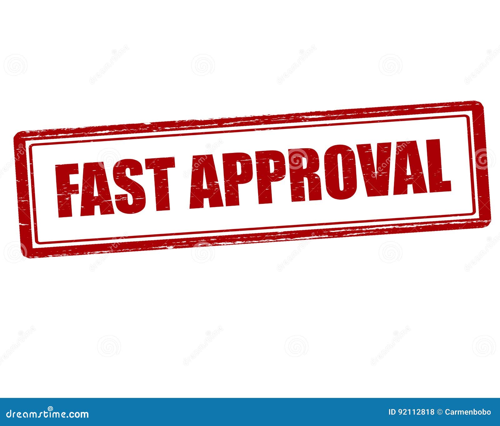 Fast approval stock illustration. Illustration of sanction - 92112818