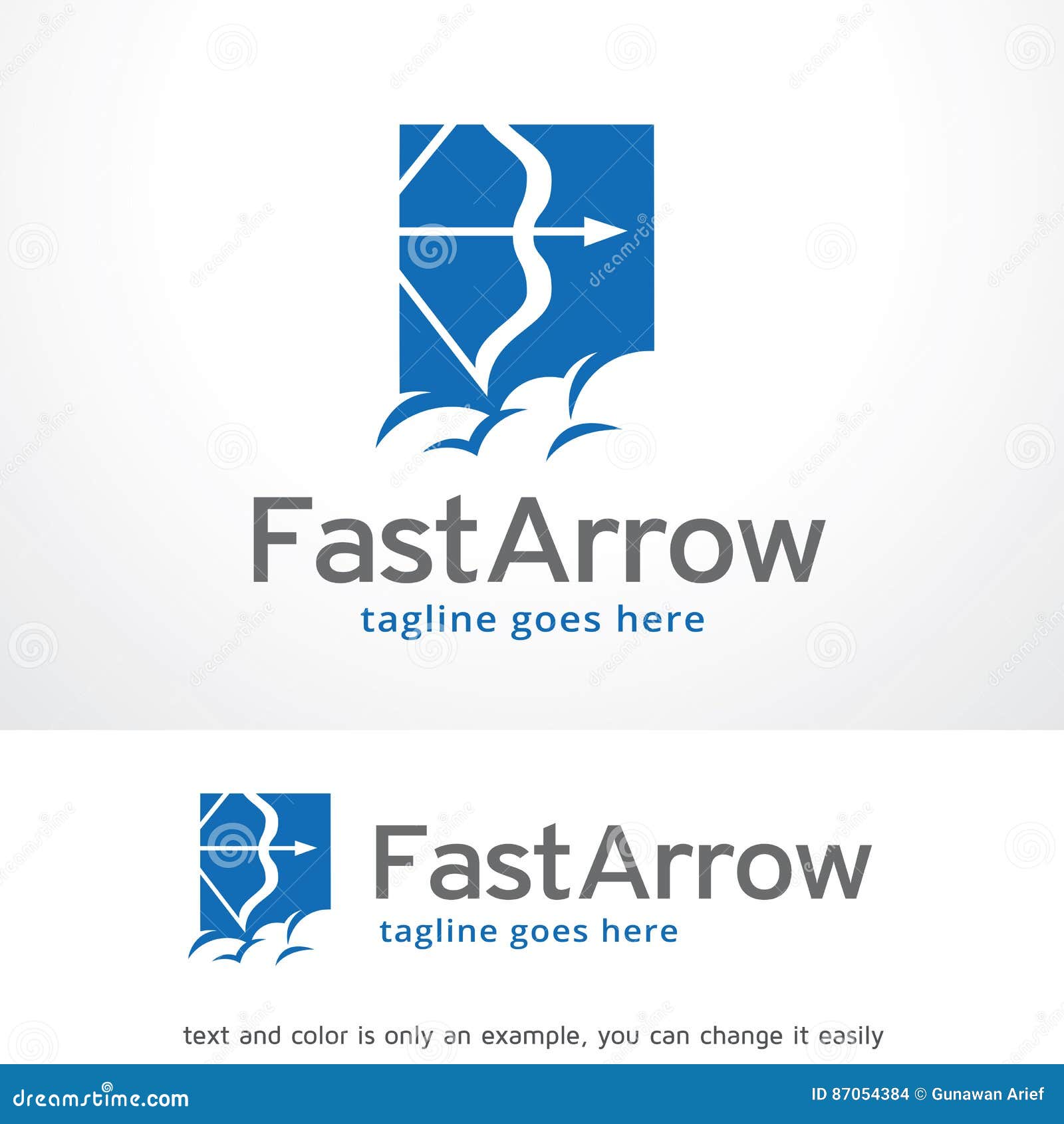 Fast Arrow Logo Template Design Vector Stock Vector - Illustration of ...