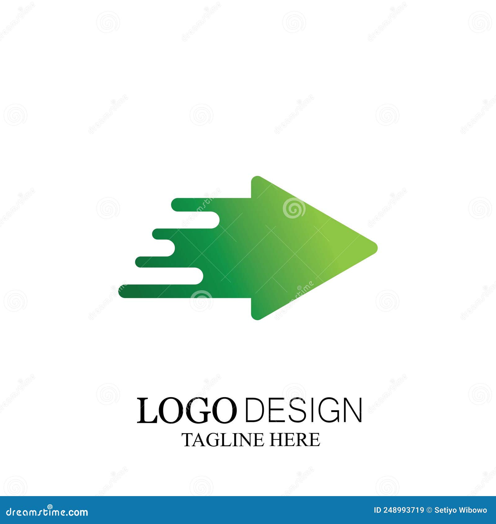 Fast Arrow Logo Vector Template Stock Vector - Illustration of ...