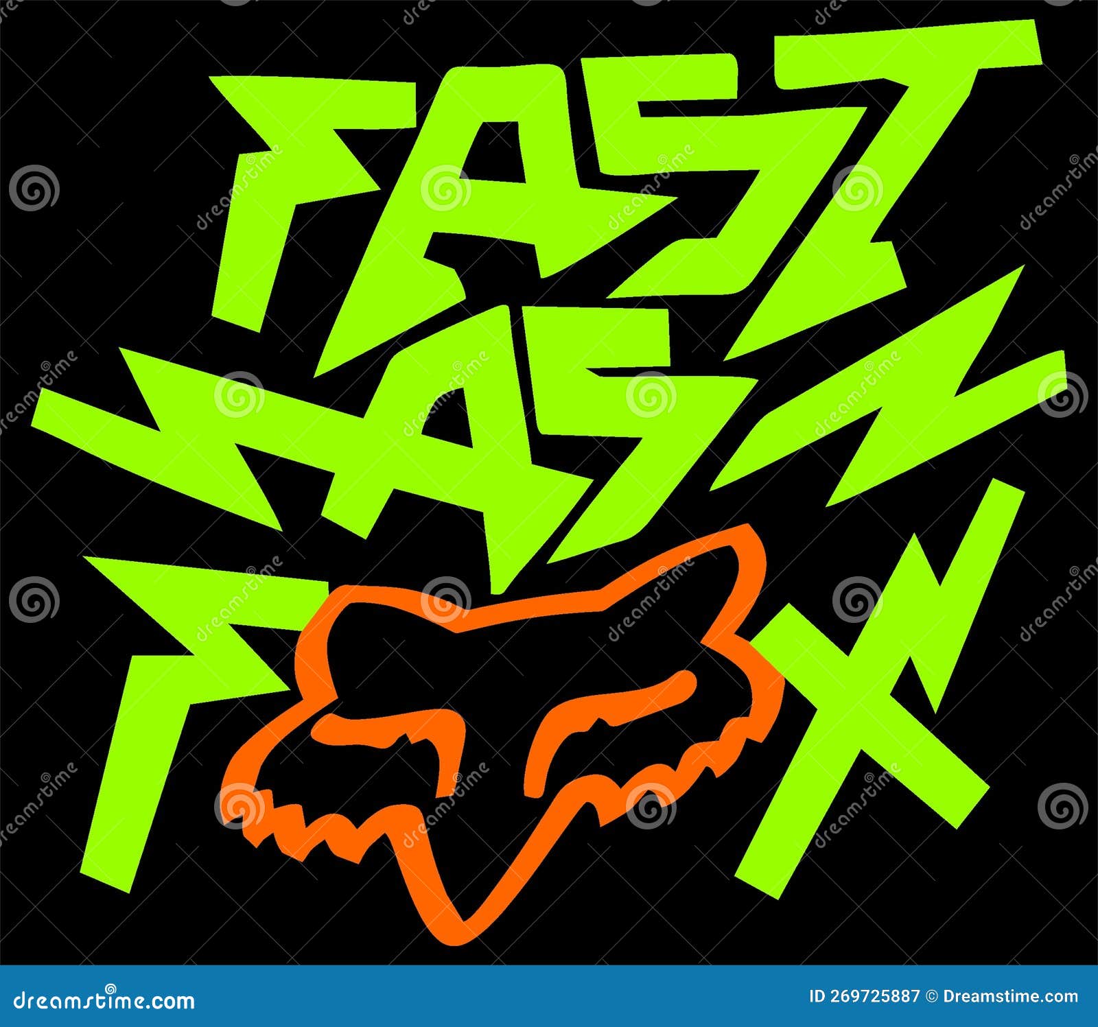 Fast As Fox Logo Vector Motocross Stock Illustration - Illustration of ...