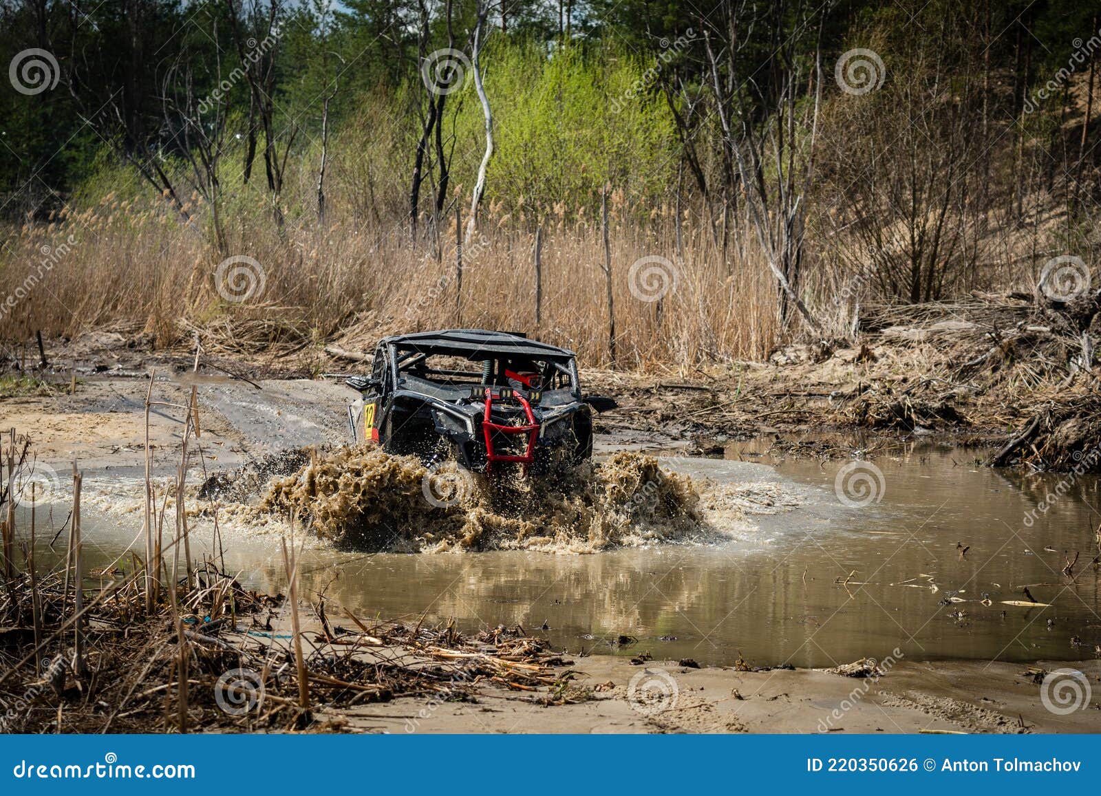 Fast ATV and UTV Driving in Mud and Water. Quad Racing, ATV 4x4 ...