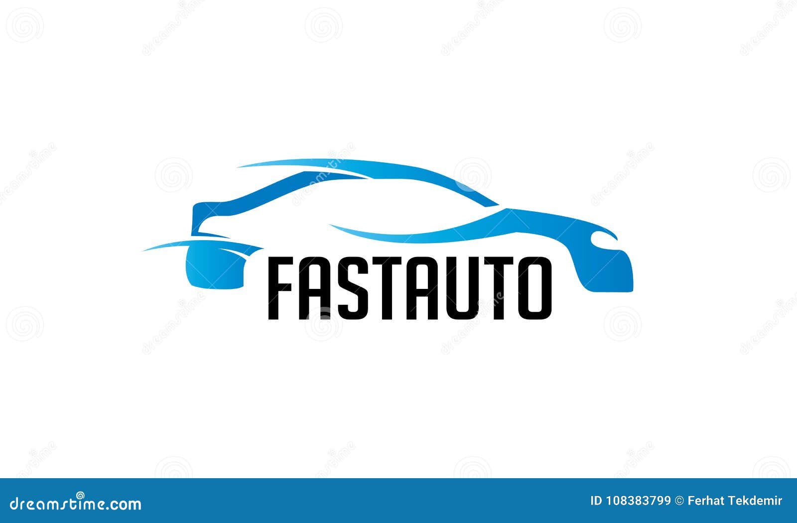 Fast Auto logo template stock illustration. Illustration of automobile ...