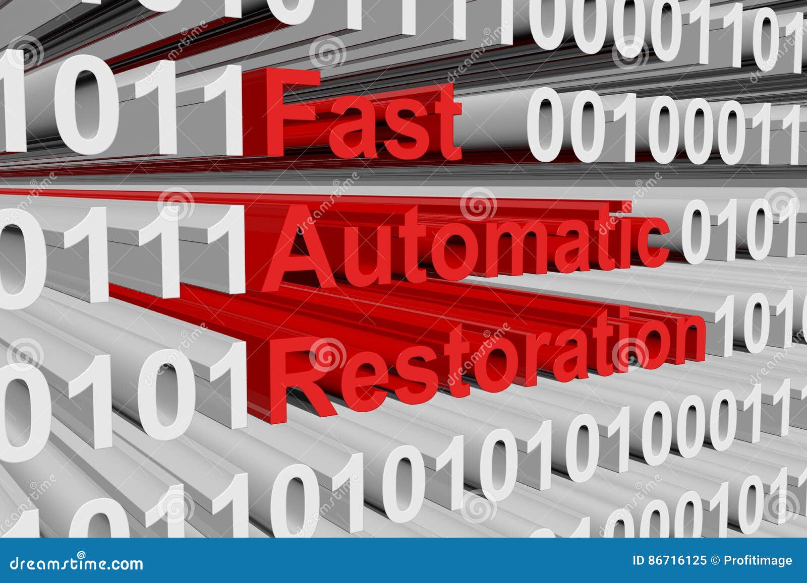 Fast automatic restoration stock illustration. Illustration of fastar ...