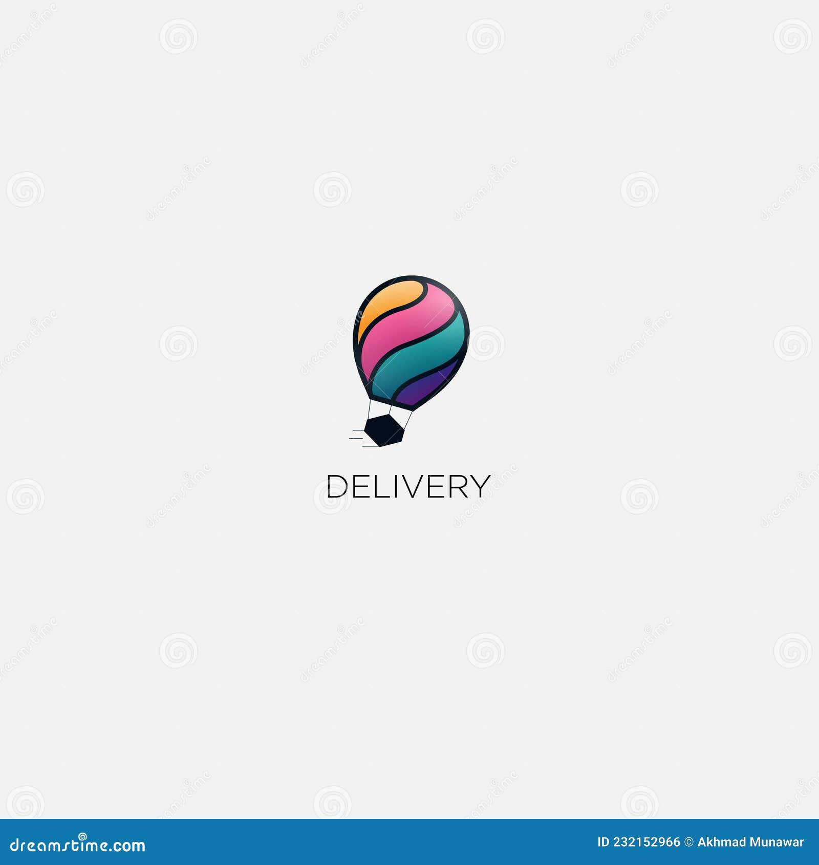 Fast Balloon Delivery Package Logo Stock Vector - Illustration of ... Fast Balloon Delivery Package Logo Stock Vector - Illustration of ...
