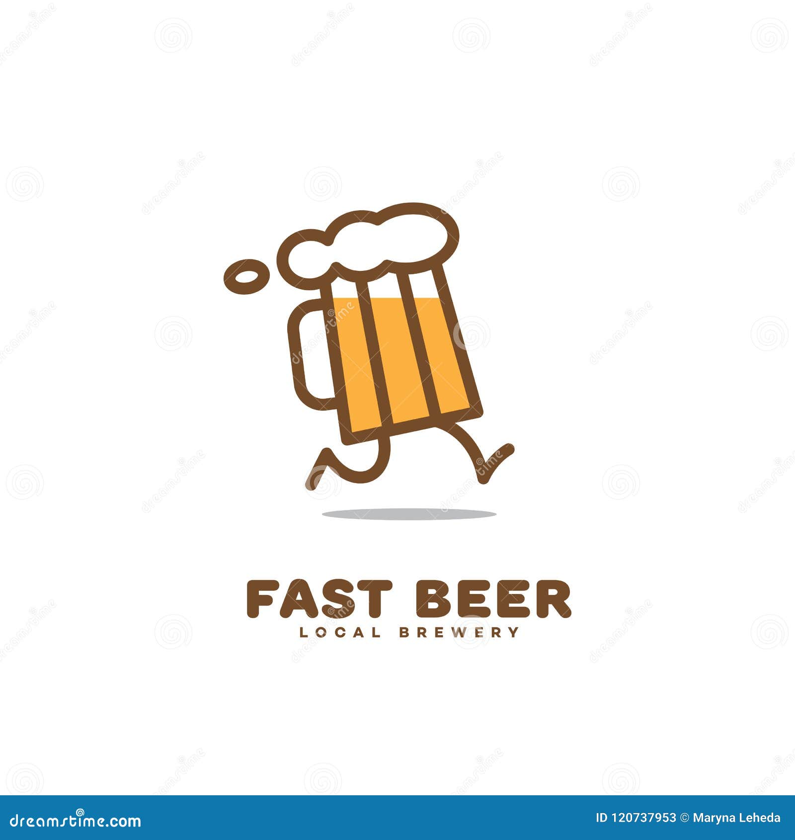 Fast beer logo stock vector. Illustration of beverage - 120737953