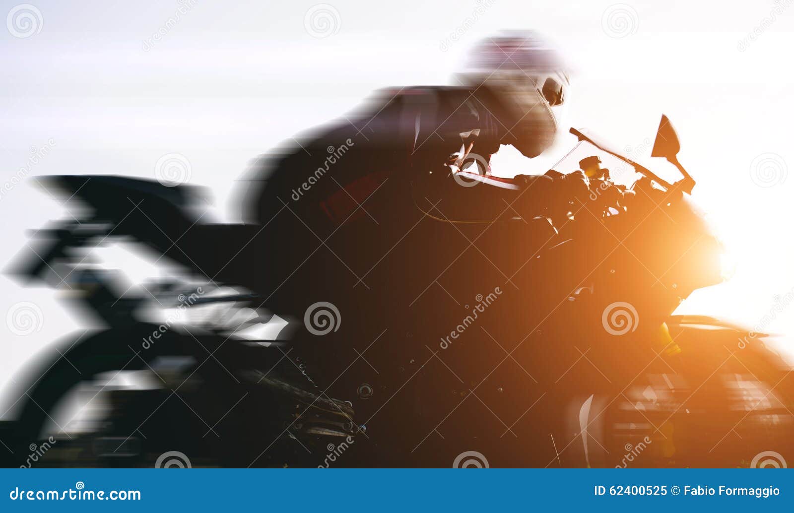 Fast Biker Driving on the Street Stock Image - Image of motorcycles ...
