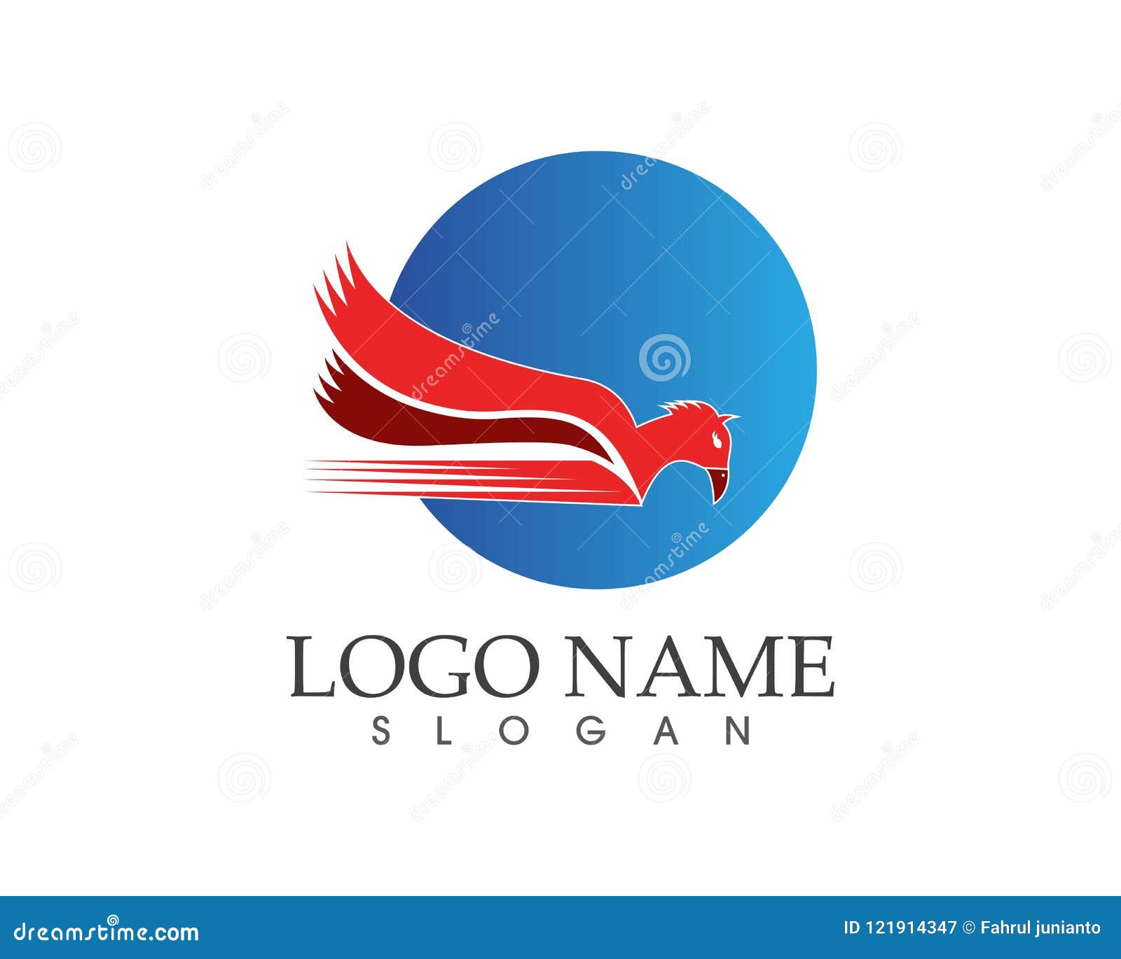 Fast Bird Wing Logo Vector Illustration Stock Vector - Illustration of ...