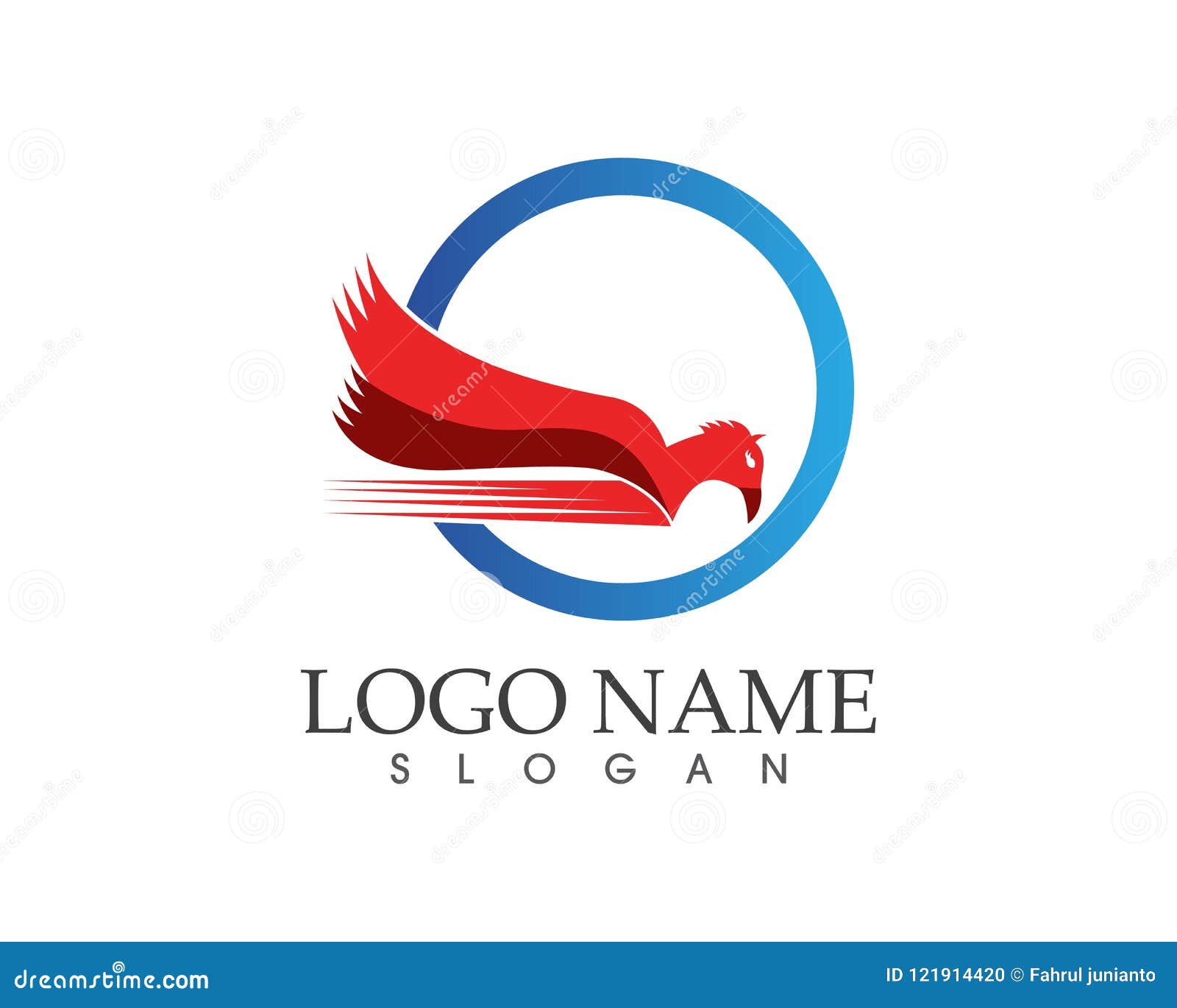 Fast Bird Wing Logo Vector Illustration Stock Vector - Illustration of ...