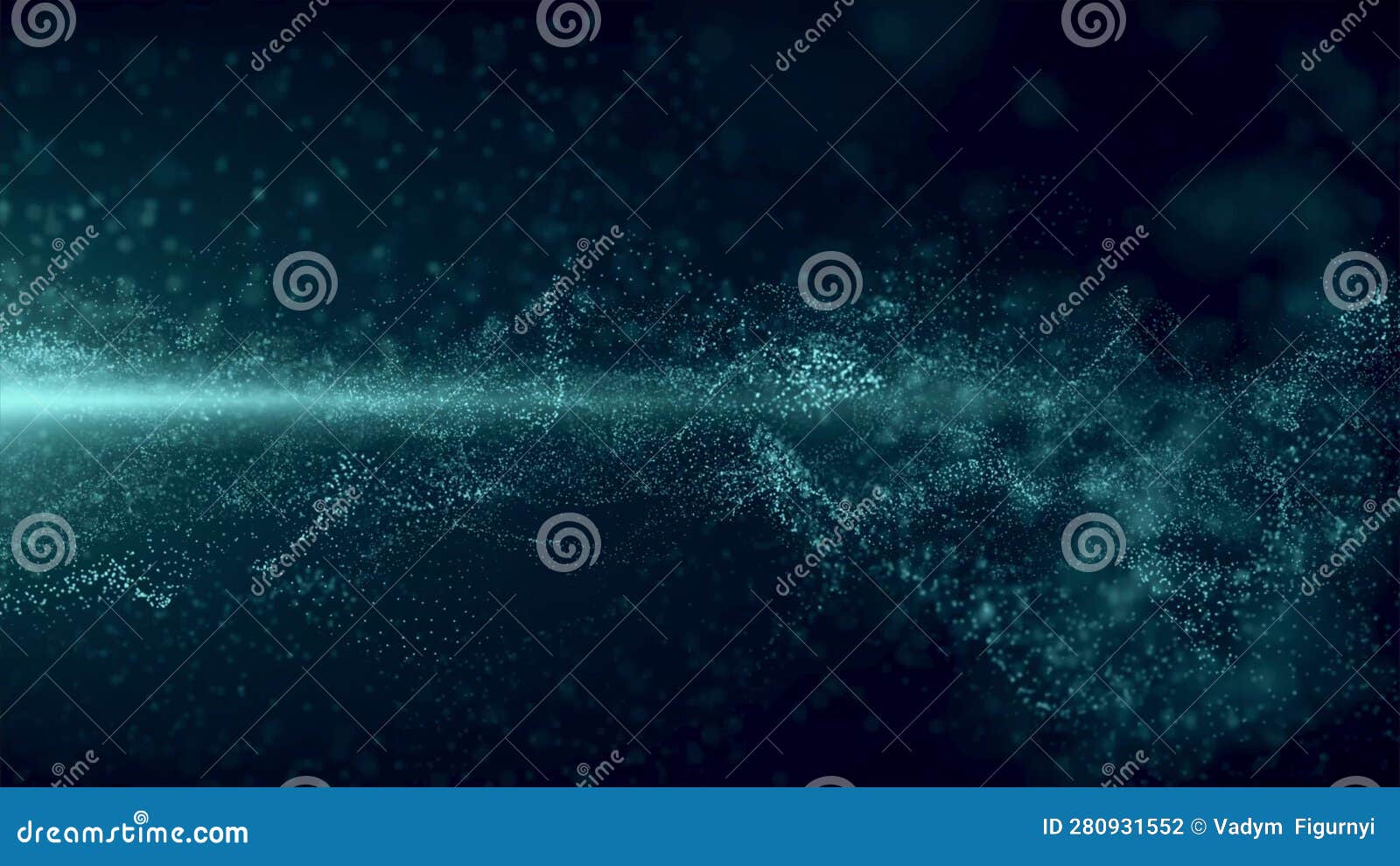 Fast Blue Particles are Moving in Space Stock Footage - Video of space ...