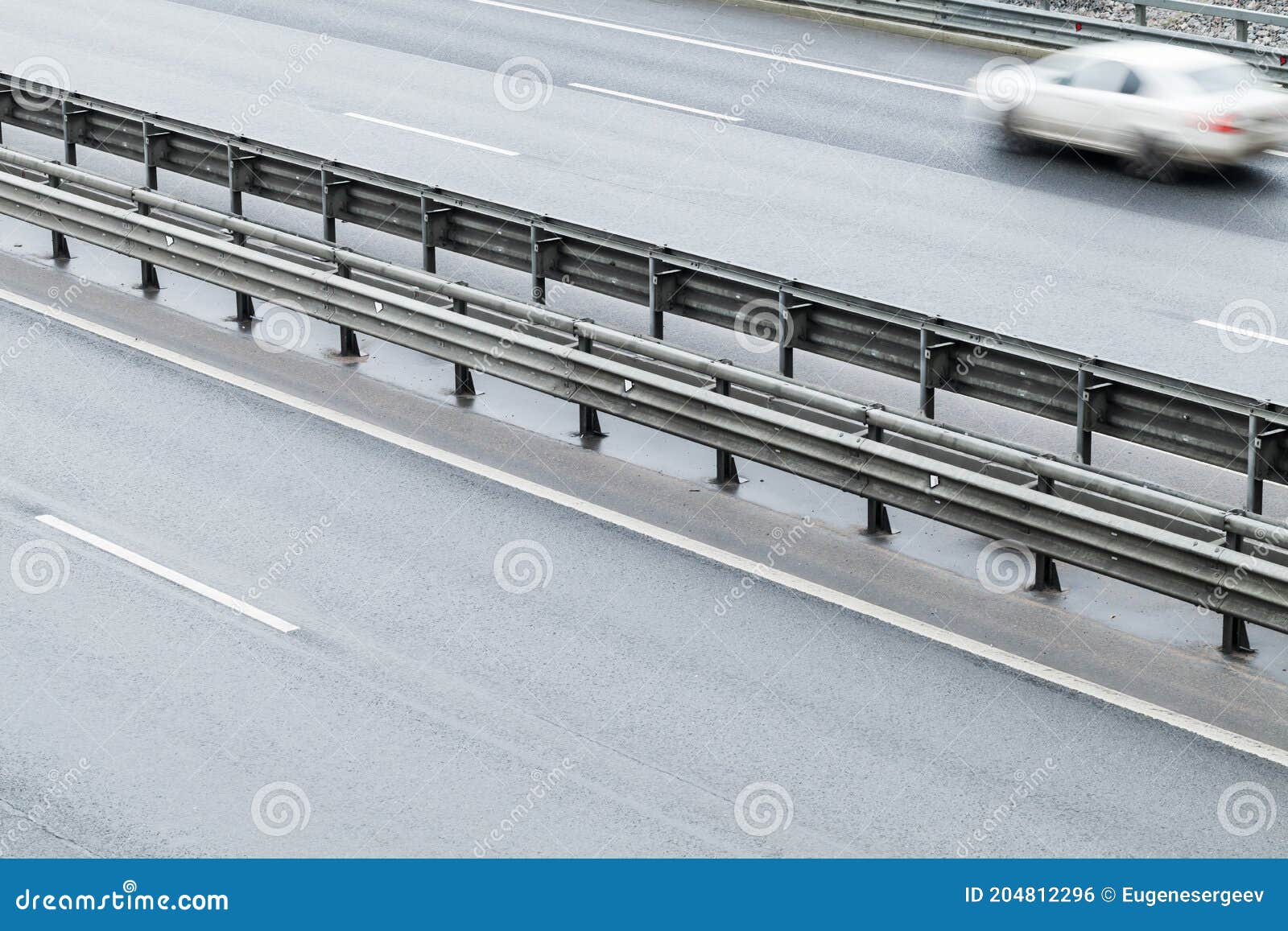Fast Blurred Car is on a Highway Stock Photo - Image of auto, motorway ...