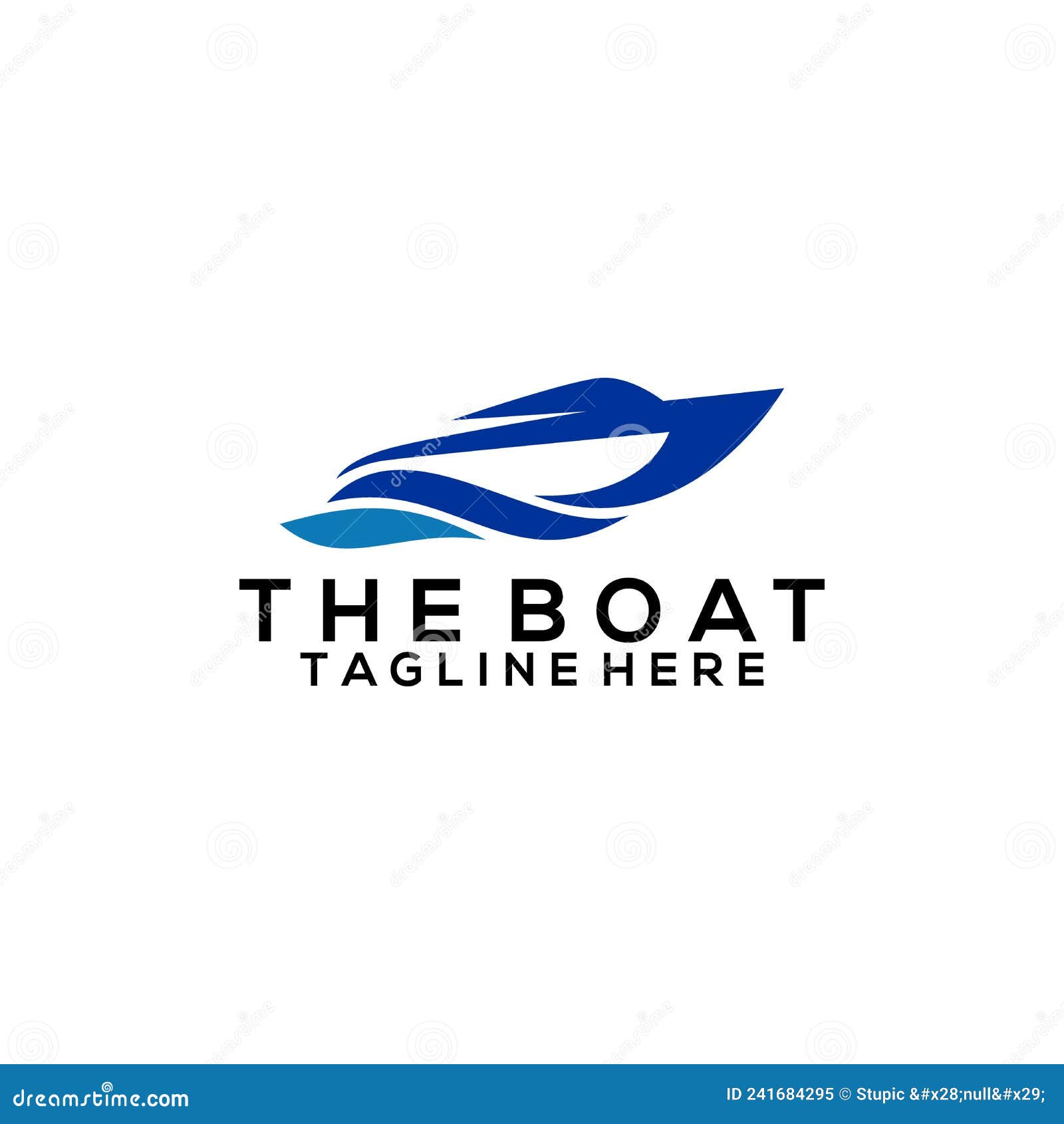 Fast Boat Logo Design Template Vector Stock Illustration - Illustration ...