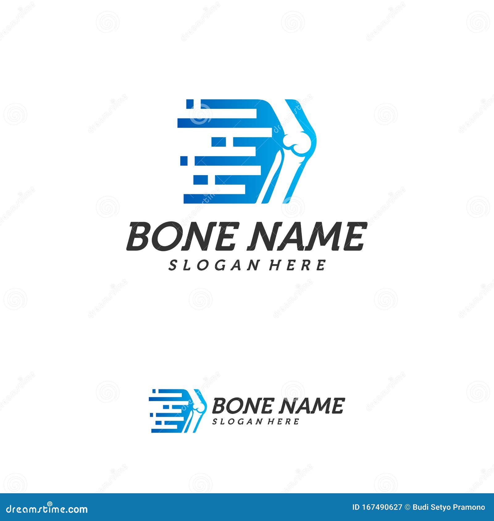 Fast Bone Logo Design Vector, Pixel Bone Concept Symbol, Knee Tech Icon ...