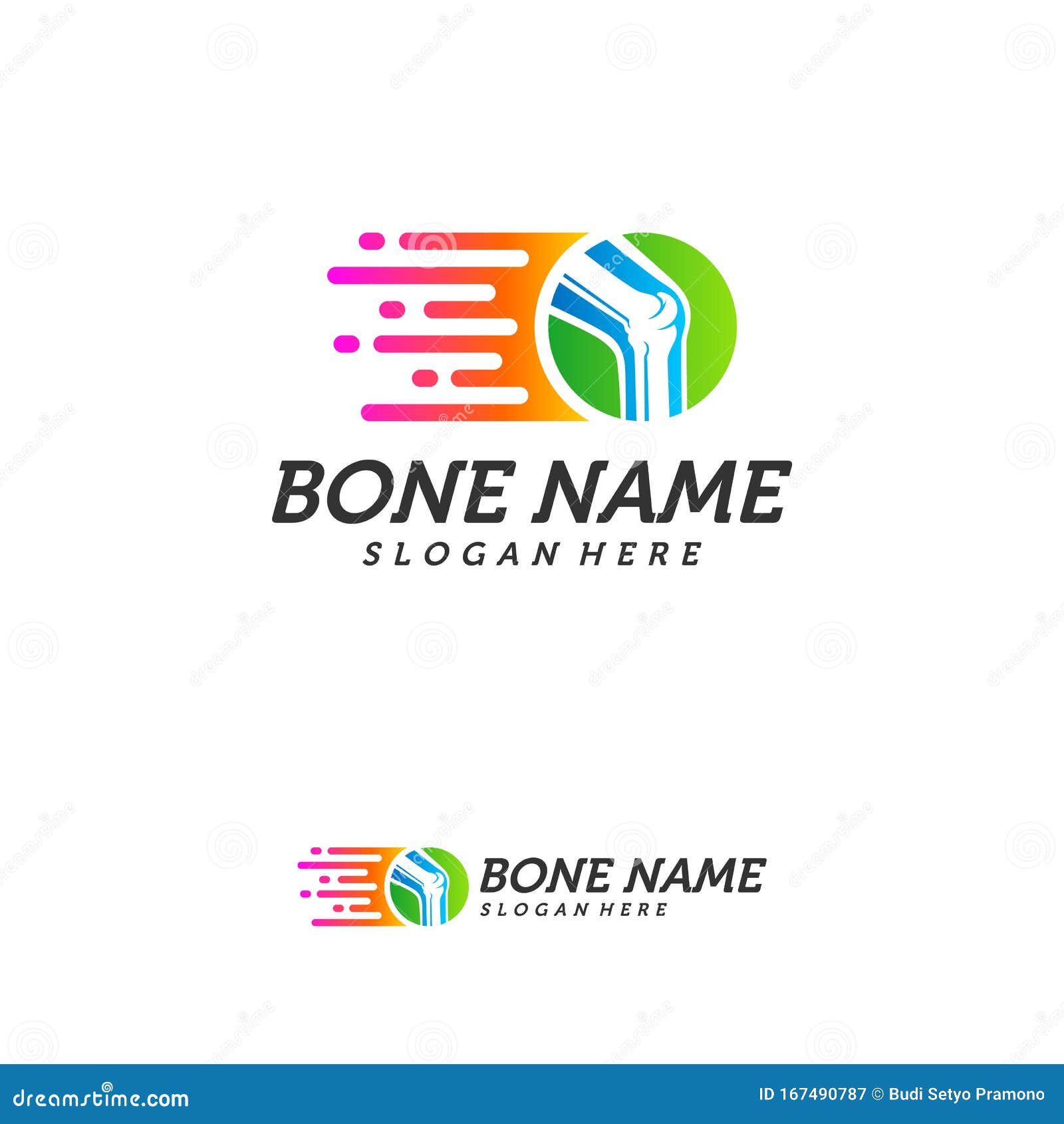 Fast Bone Logo Design Vector, Pixel Bone Concept Symbol, Knee Tech Icon ...