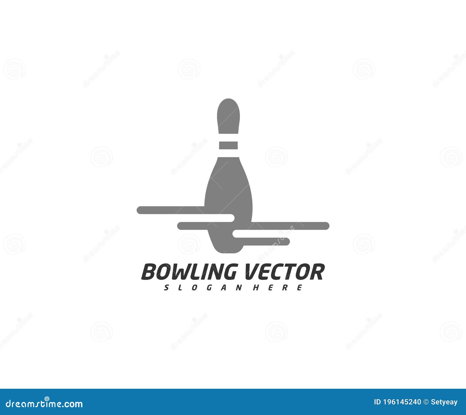Fast Bowling Logo Template Design Vector, Illustration, Creative Symbol ...