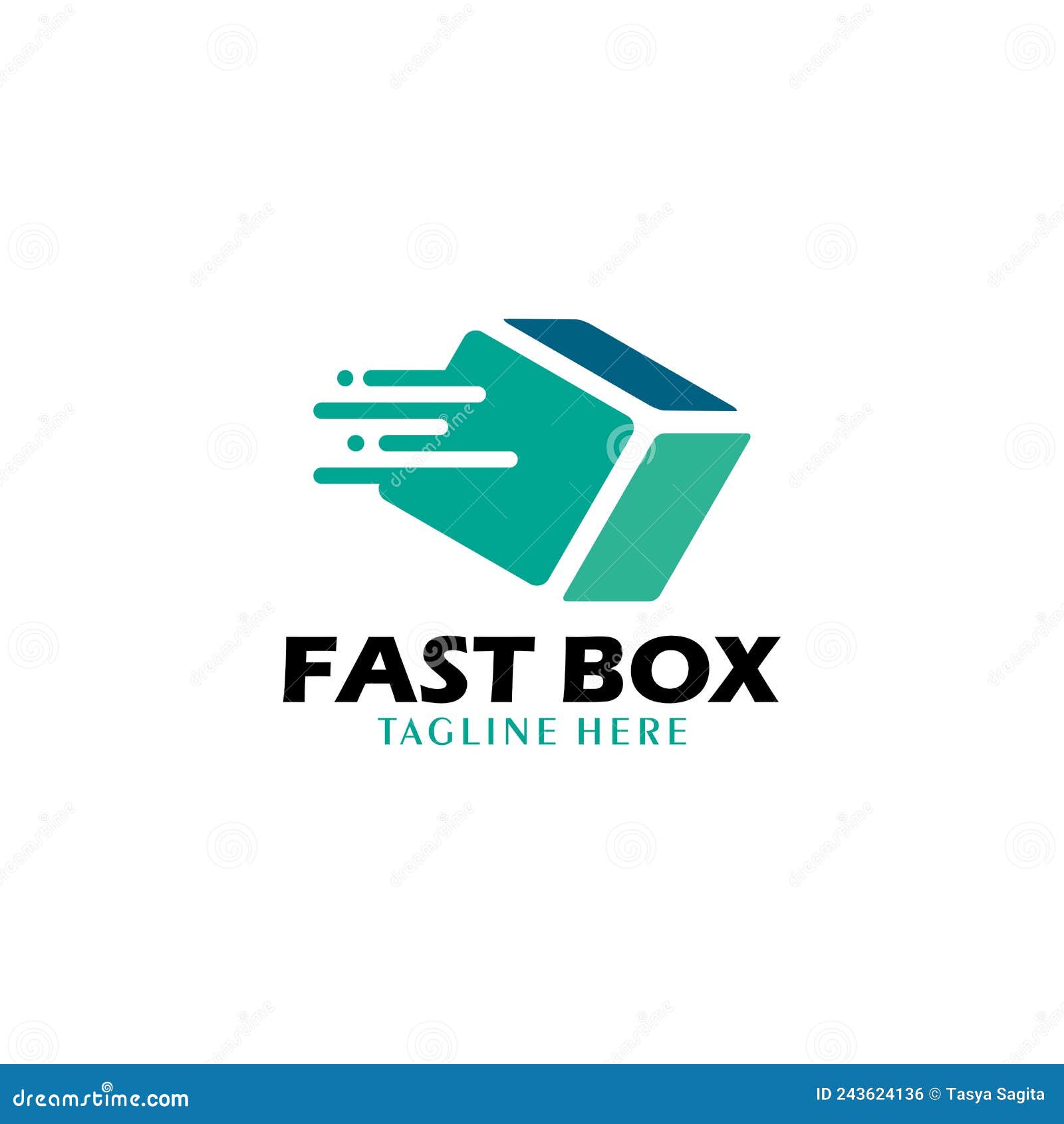 Fast Box Logo Icon Vector Isolated Stock Vector - Illustration of move ...