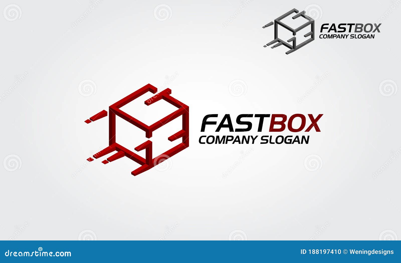 Fast Box Vector Logo Template. Stock Vector - Illustration of express ...