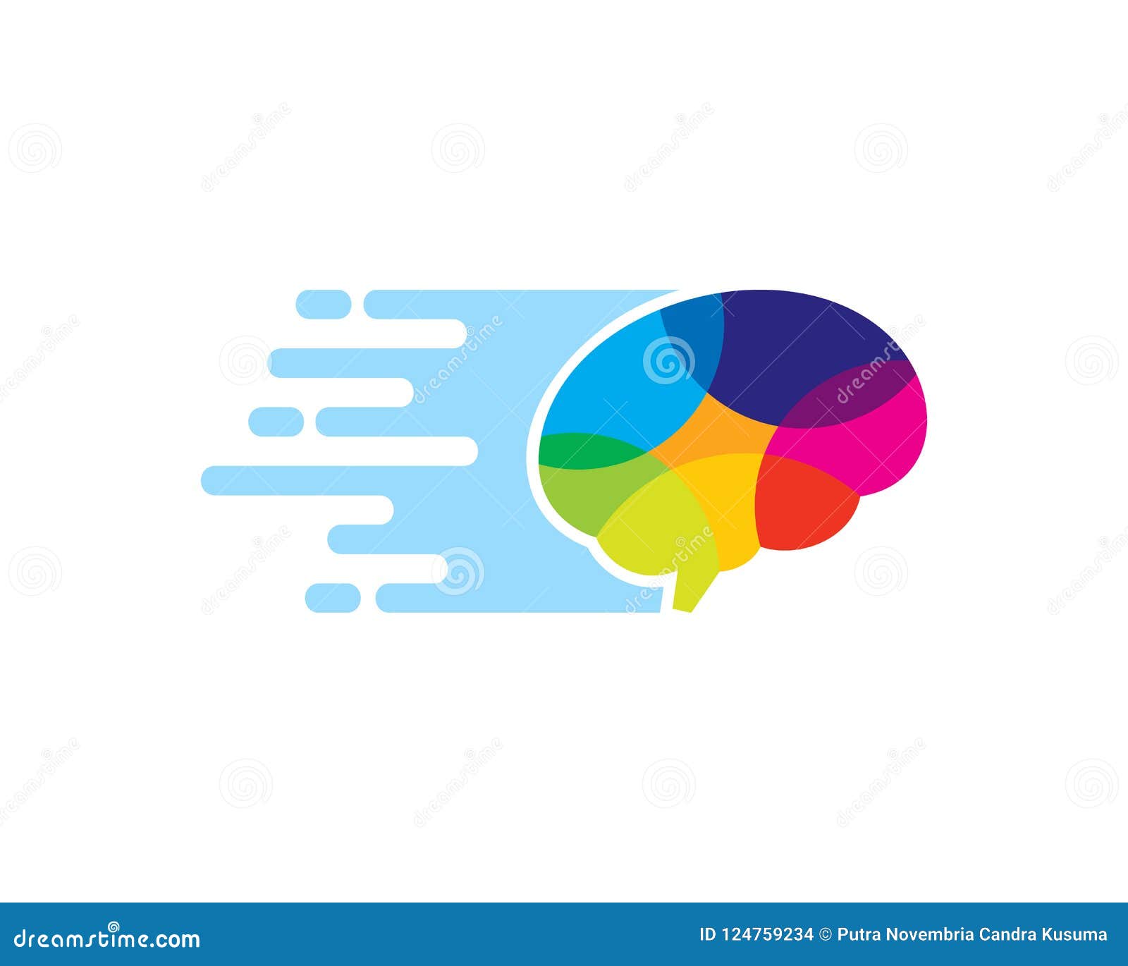 Fast Brain Logo Icon Design Stock Vector - Illustration of internet ...