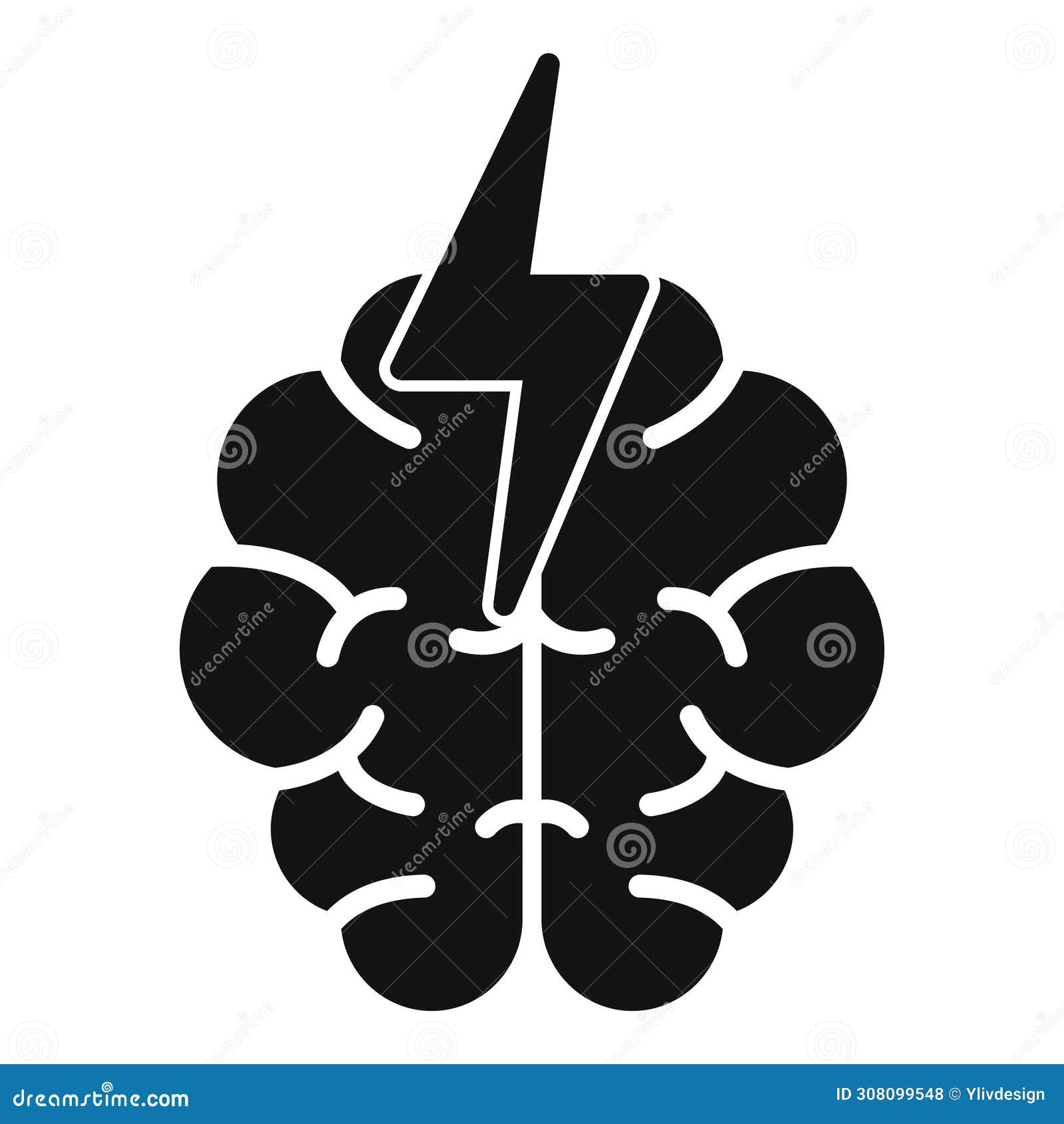 Fast Brain Memory Icon Simple Vector. Work Health Stock Vector ...