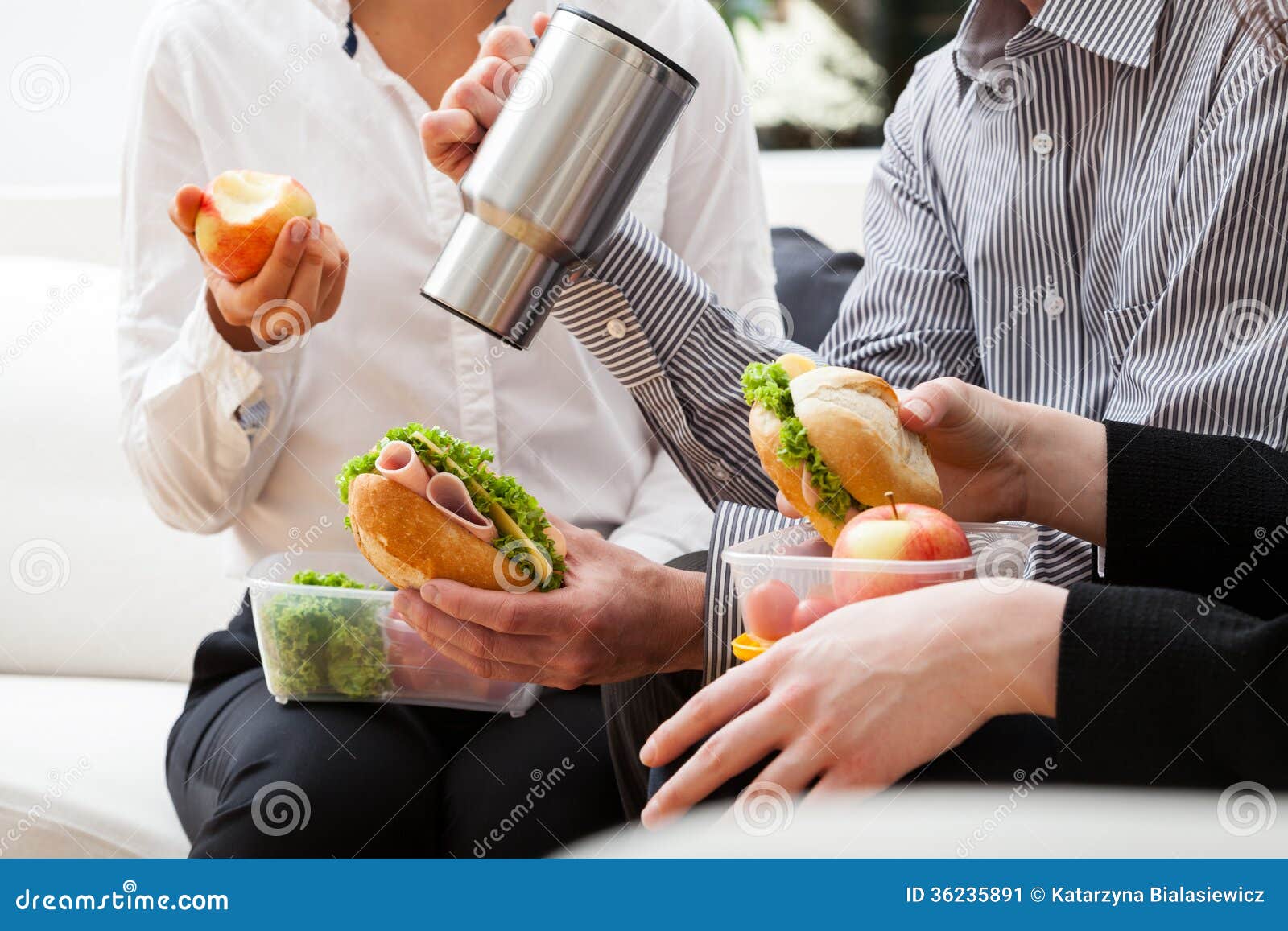 Fast break during work stock image. Image of dress, food - 36235891