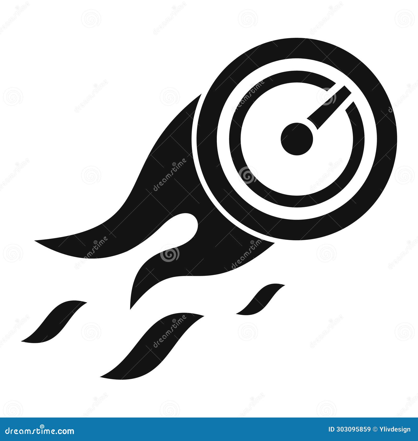 Fast Burn Time Icon Simple Vector. Delivery Fast Speed Stock Vector ...
