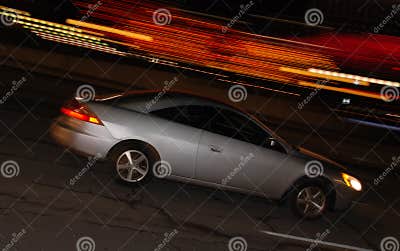 Fast car motion blur stock image. Image of motion, street - 1653443