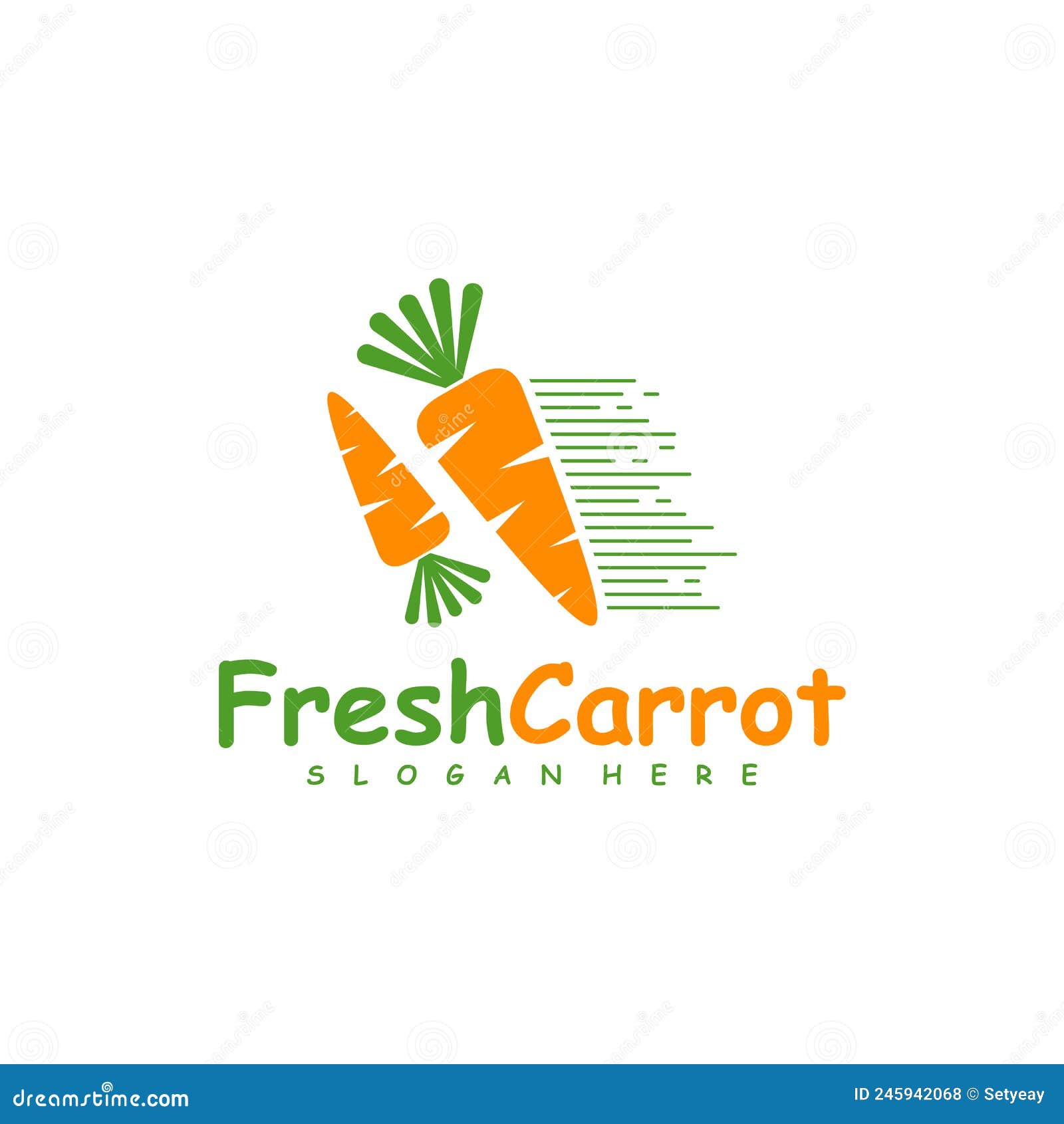 Fast Carrot Logo Design Vector, Creative Carrot Logo Design Template ...
