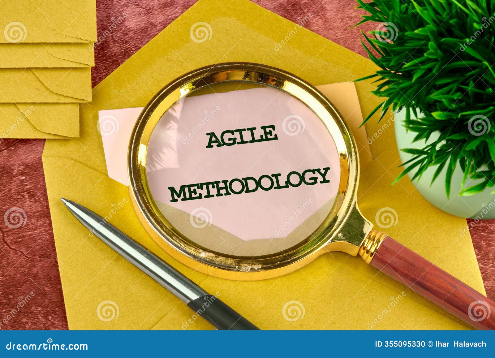 Fast Changes Concept. AGILE METHODOLOGY In A Notebook On A Purple ...