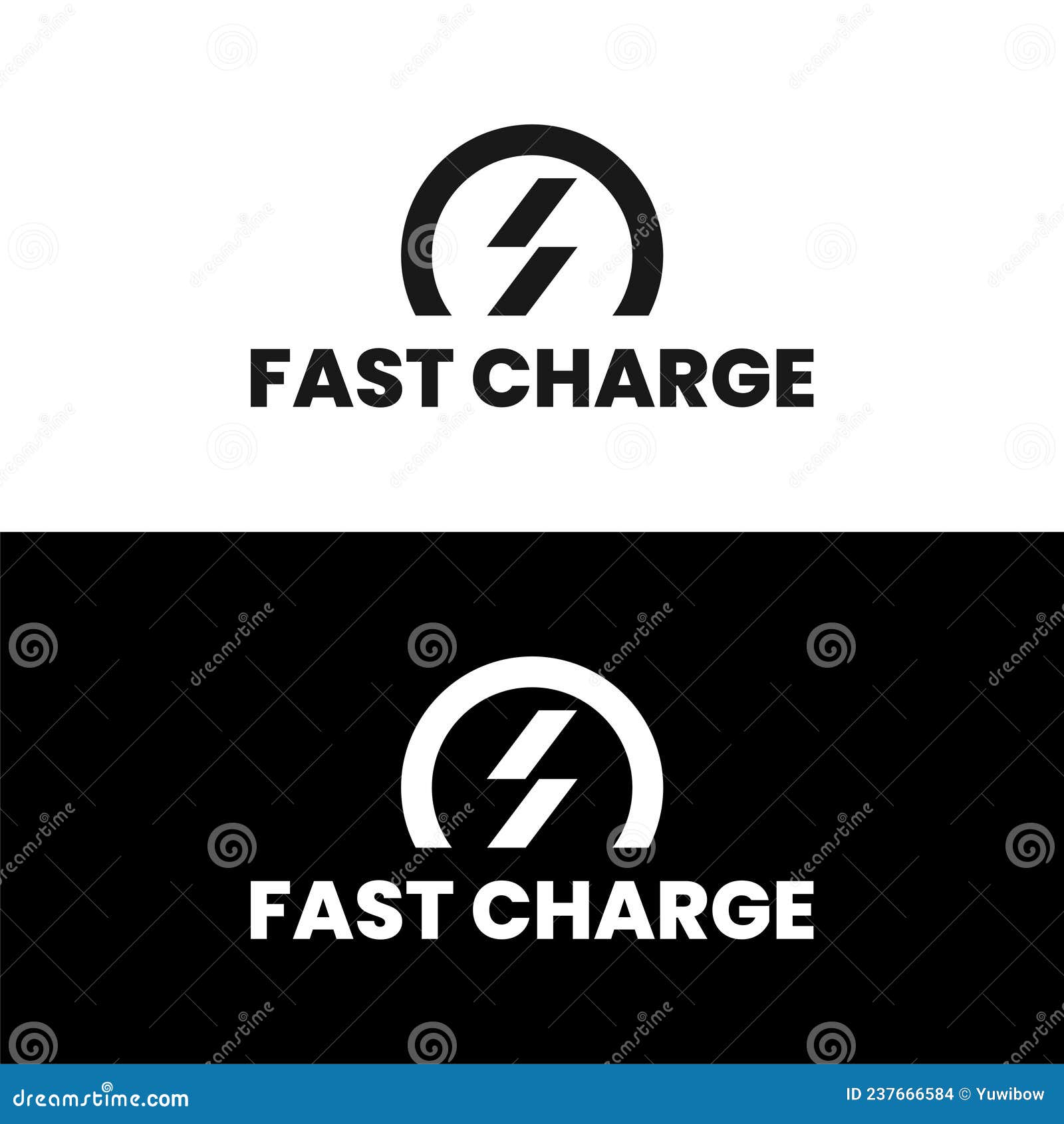 Fast Charge Logo Isolated on White Background Stock Vector ...