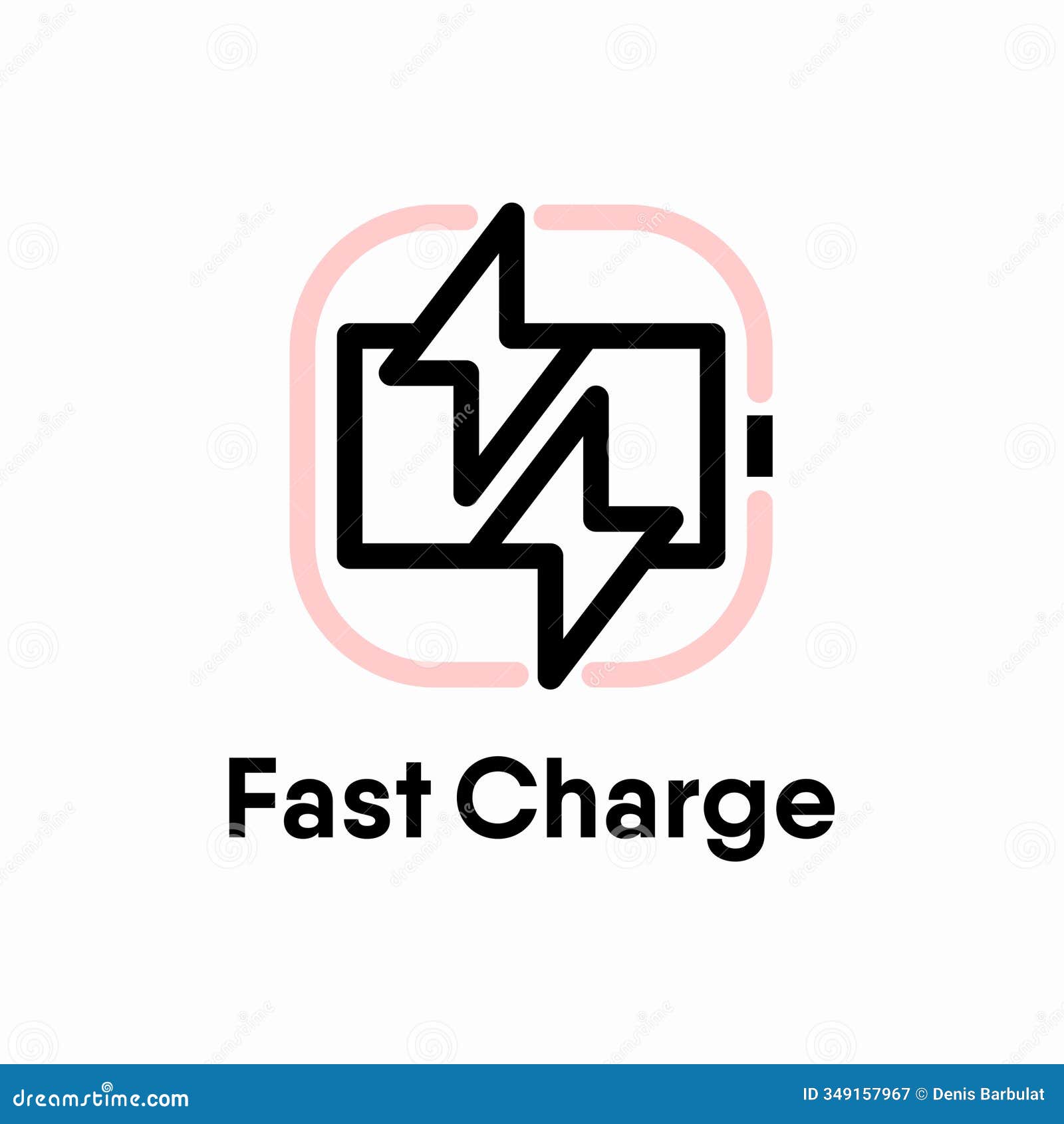 Fast Charge Vector Information Sign Stock Vector - Illustration of ...