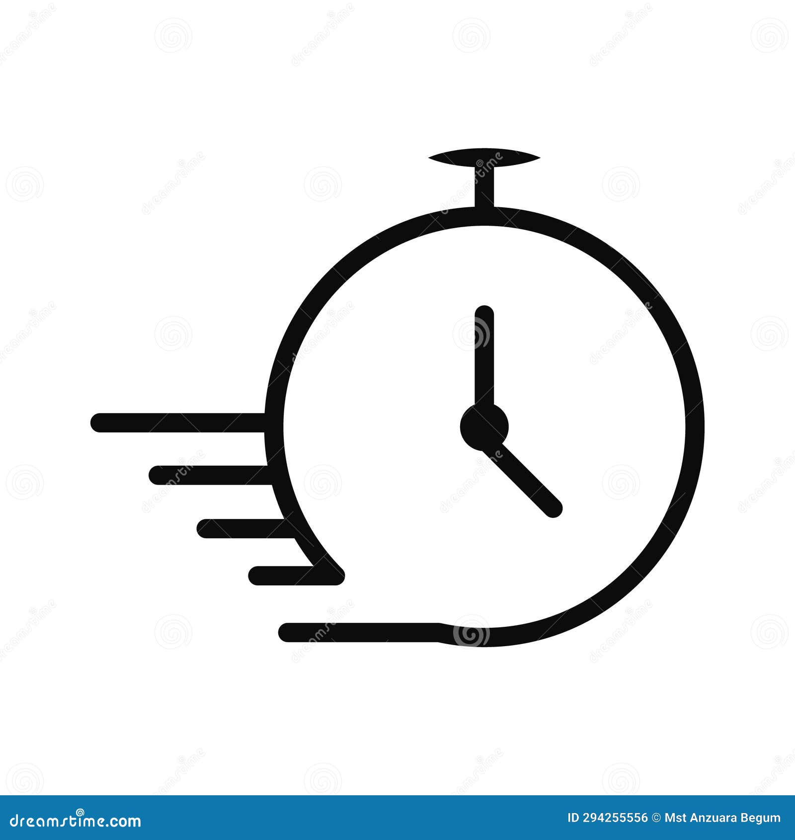 Fast Clock Vector Icon, Fast Service Icon, Quick and Speedy Face Clock ...