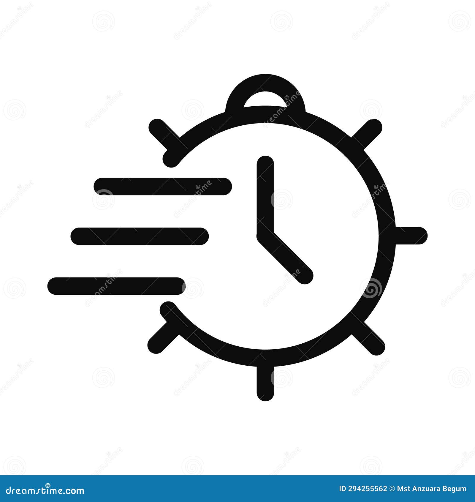 Fast Clock Vector Icon, Fast Service Icon, Quick and Speedy Face Clock ...