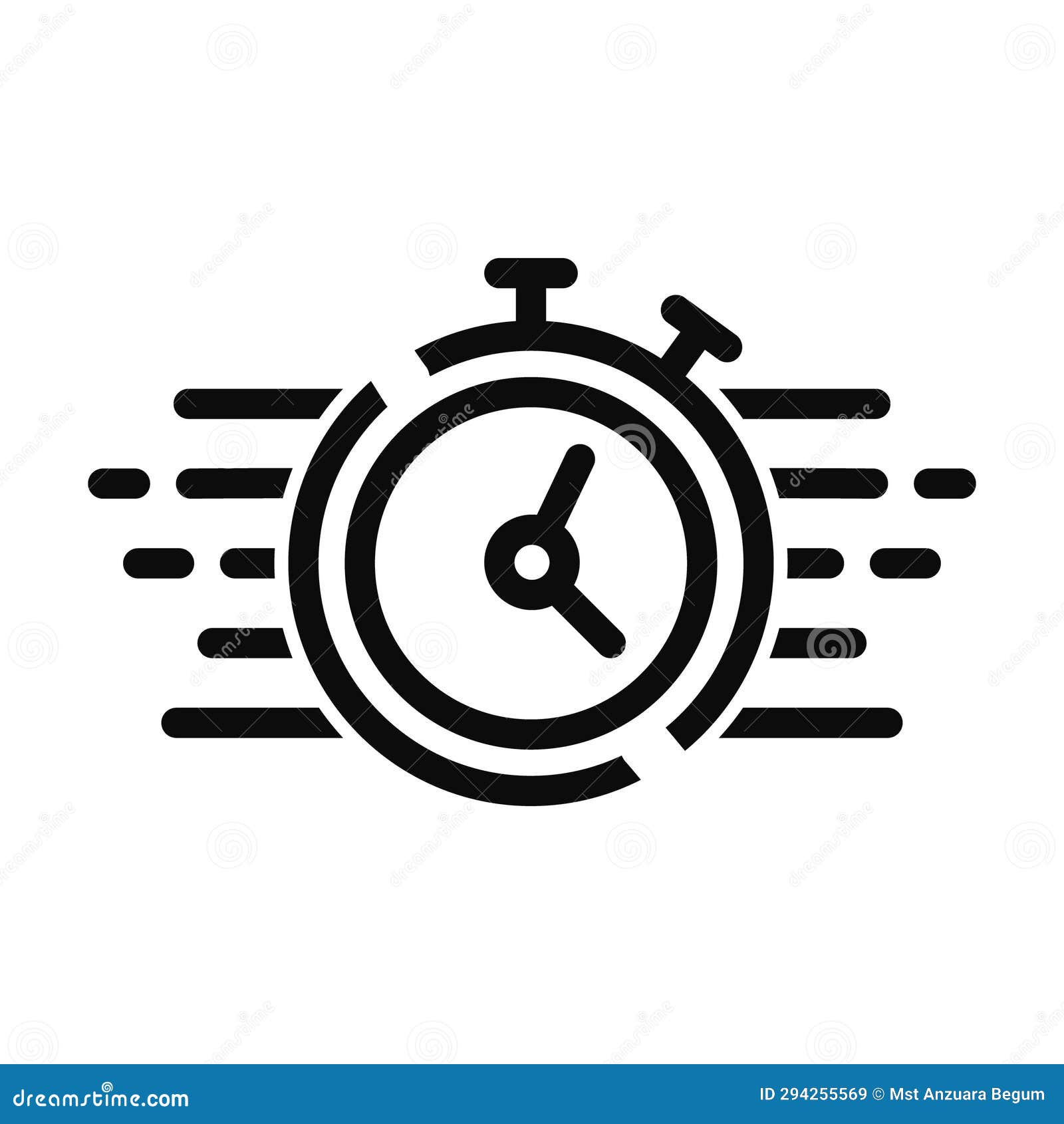 Fast Clock Vector Icon, Fast Service Icon, Quick And Speedy Face Clock ...