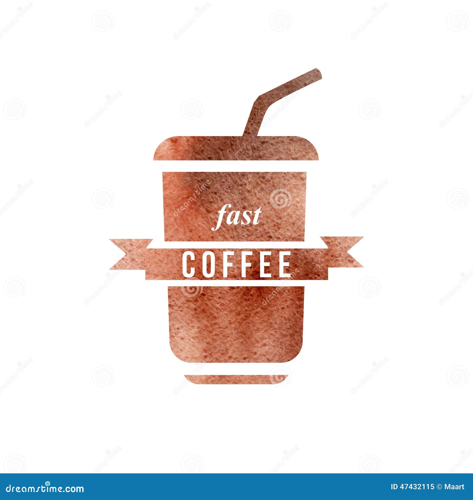 Fast coffee logo stock vector. Illustration of logo, drink - 47432115