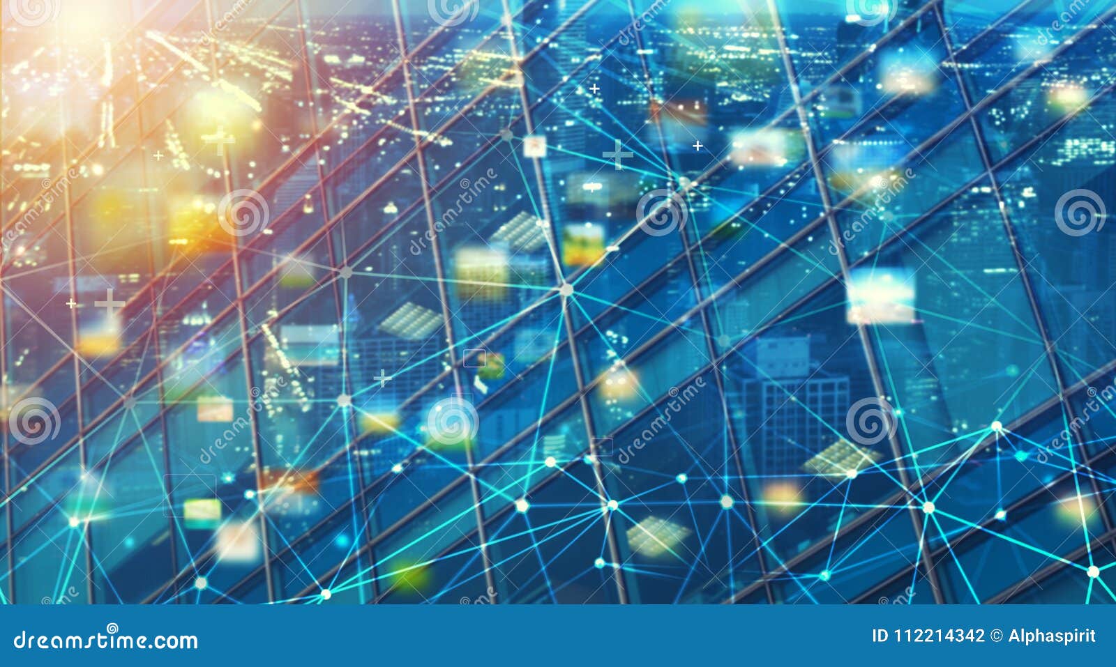 Fast Connection Abstract Technology Background with Sharing Effects ...