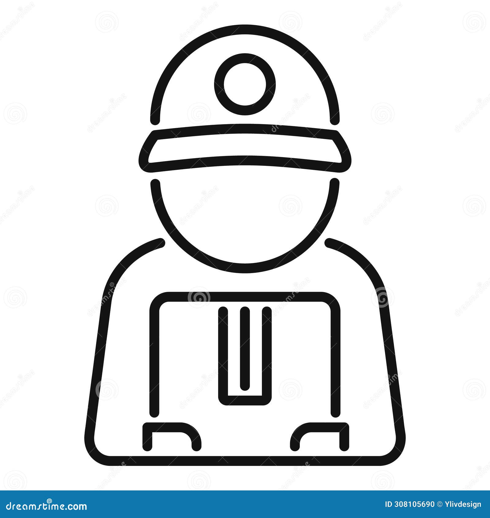 Fast Courier Service Icon Outline Vector. Container Shop Stock ...