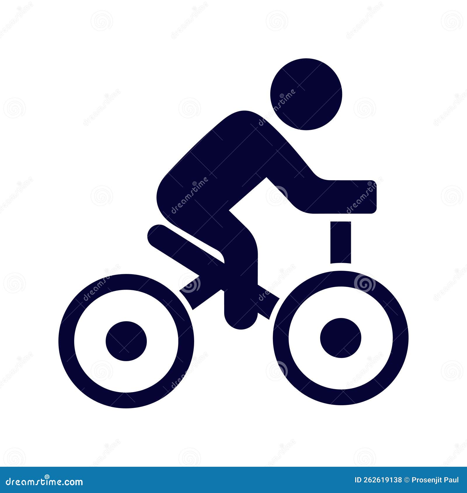 Fast cycle riding icon stock vector. Illustration of cyclist - 262619138