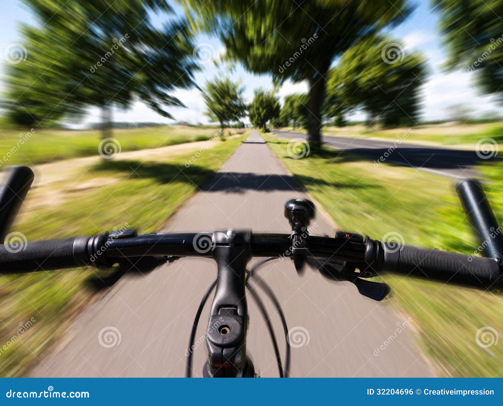 Fast cycling stock photo. Image of cycle, move, blue - 32204696