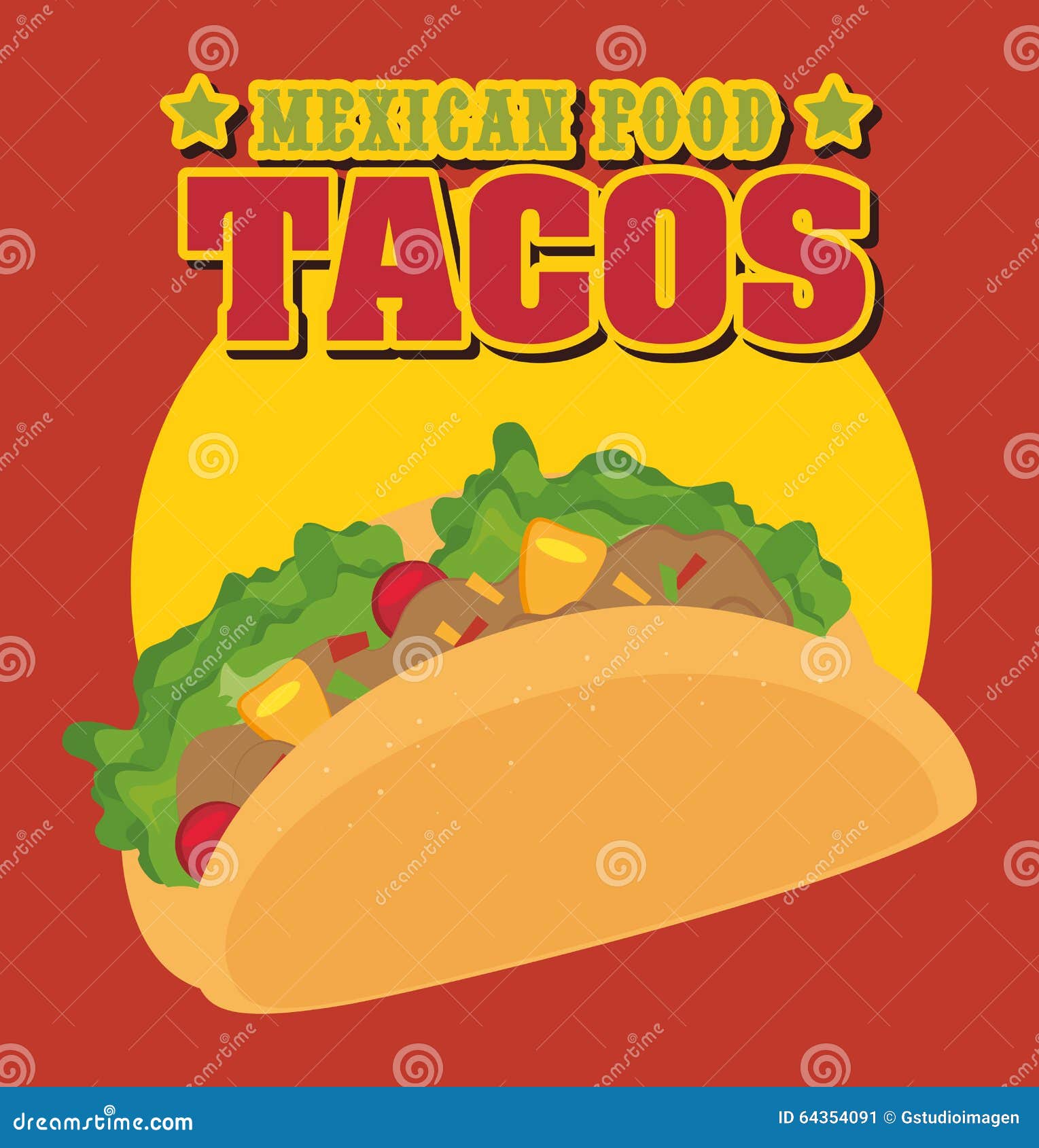 Fast and delicious food stock vector. Illustration of concept - 64354091