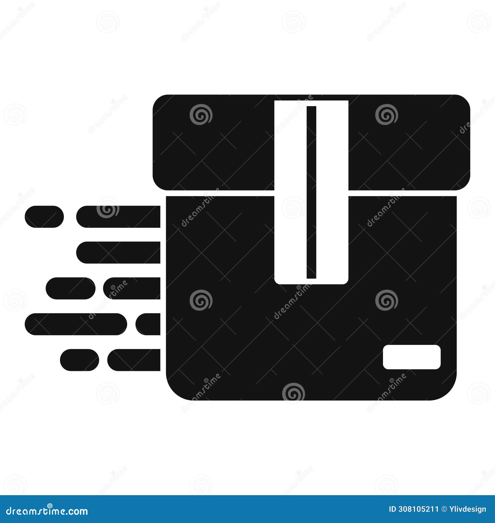 Fast Delivery Box Icon Simple Vector. Express Service Stock Vector ...