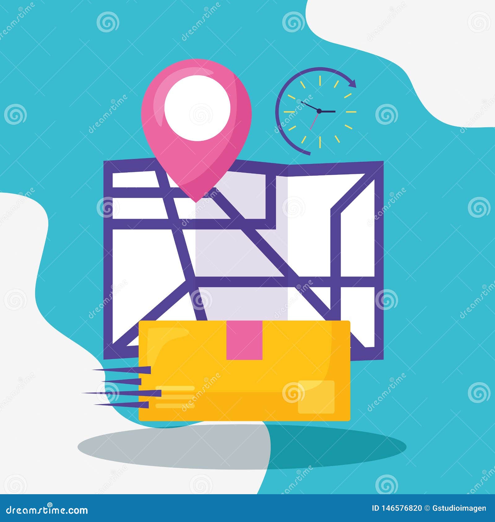Fast delivery business stock illustration. Illustration of service ...
