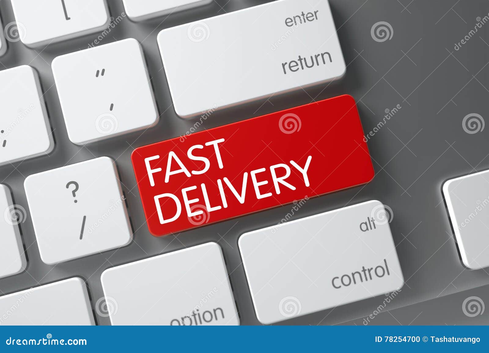 Fast Delivery Button. 3D. stock photo. Image of goods - 78254700