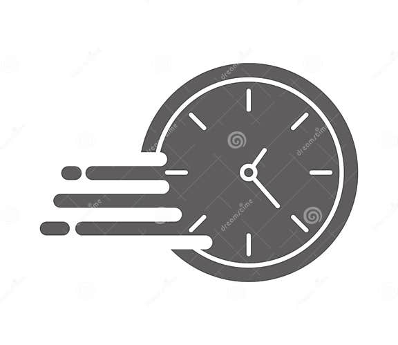 Fast delivery clock stock vector. Illustration of transport - 250362530