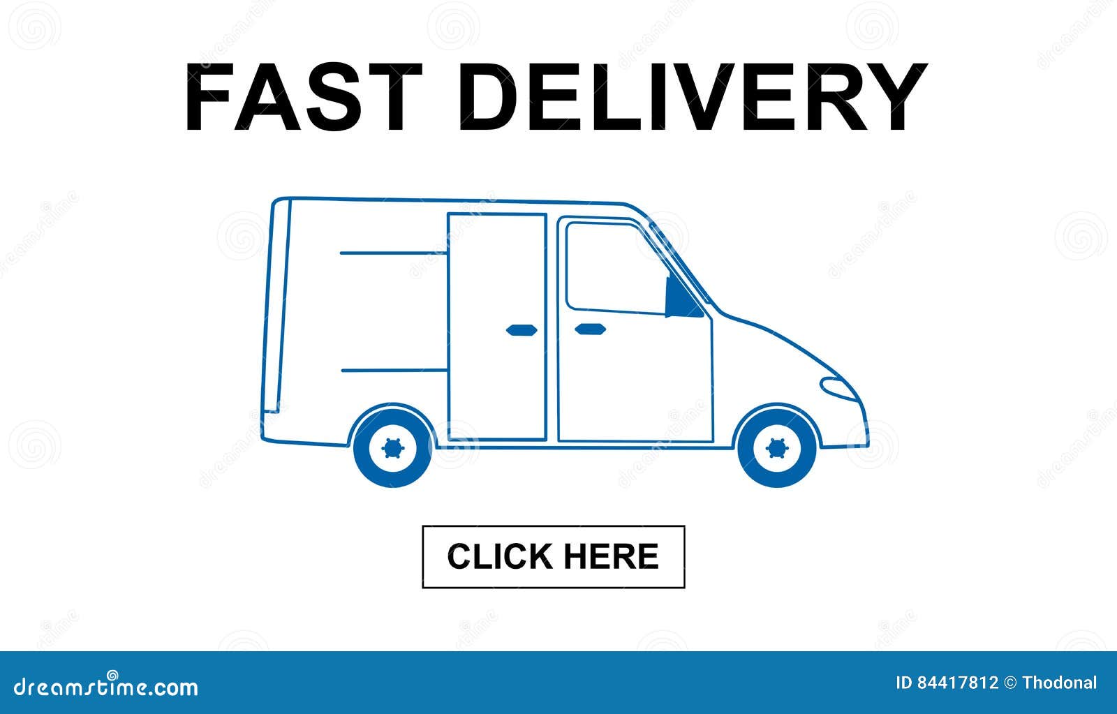 Fast delivery concept stock illustration. Illustration of express ...
