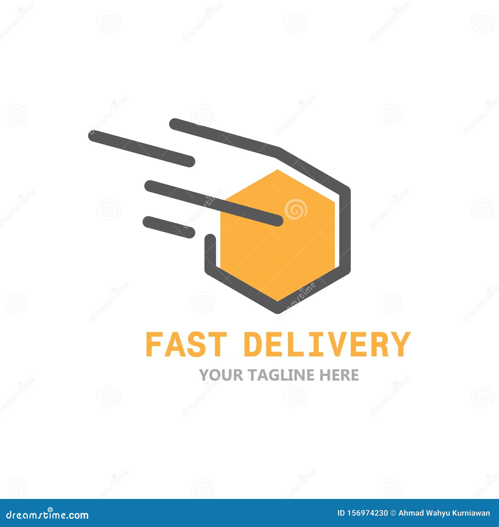 Fast Delivery logo stock vector. Illustration of quick - 156974230
